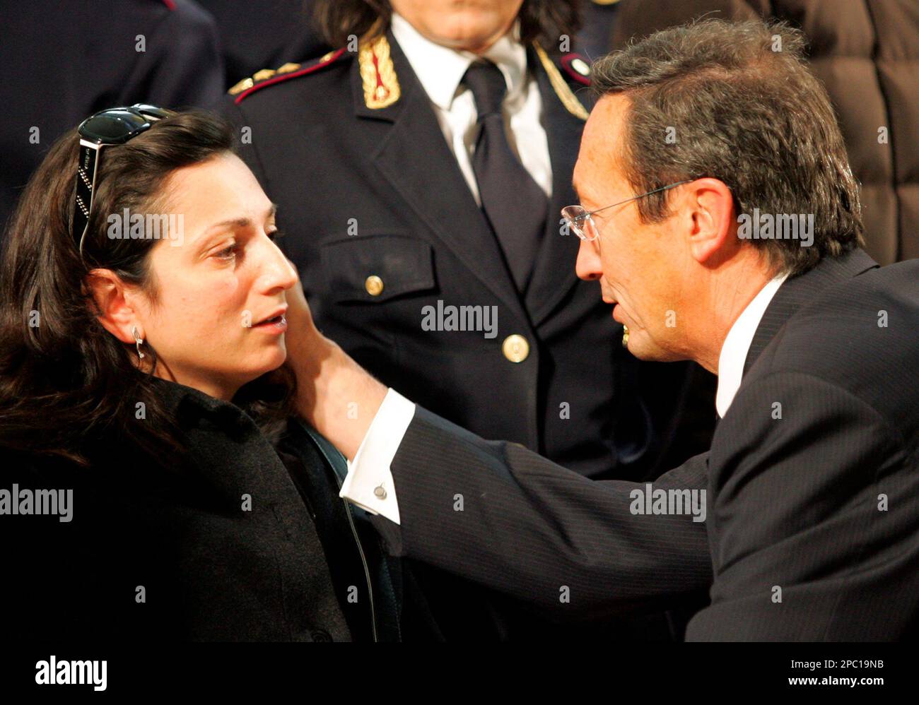 Marisa Grasso, widow of Italian Police officer Filippo Raciti, is ...