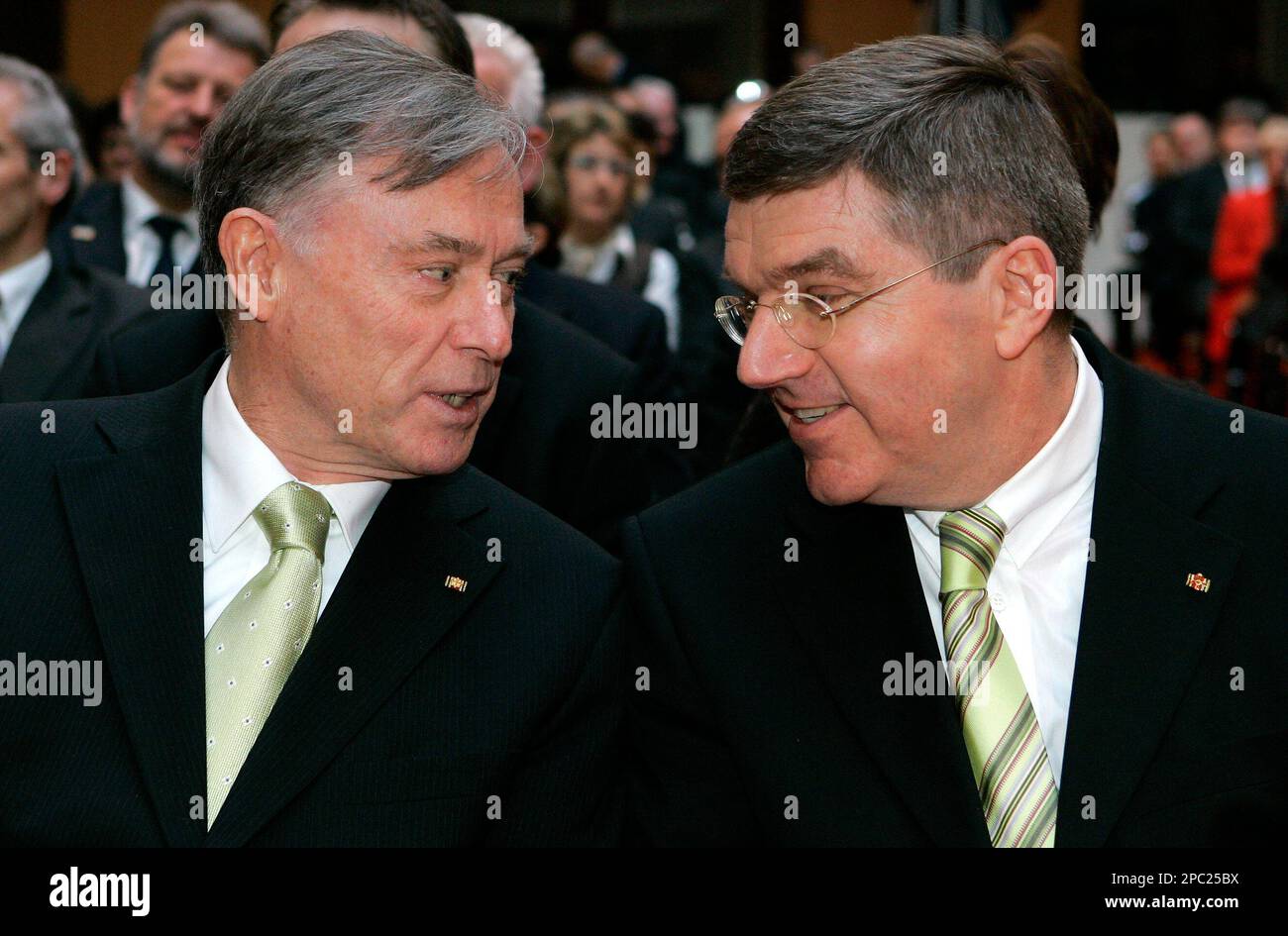 Bundespraesident Horst Koehler, links, und der Praesident des deutschen ...