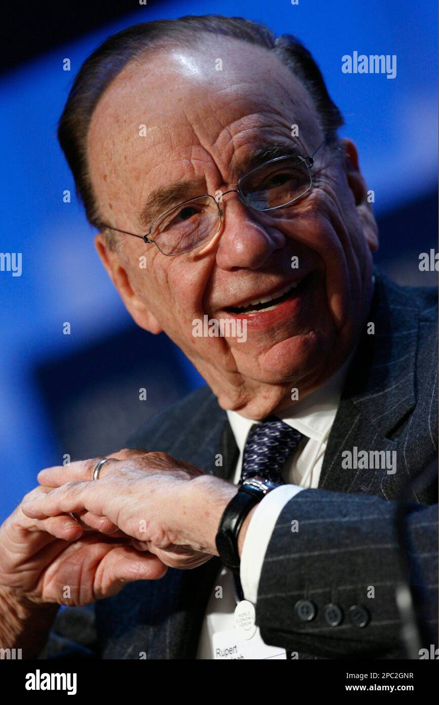 Media mogul Rupert Murdoch, Chairman and CEO of News Corporation smiles ...