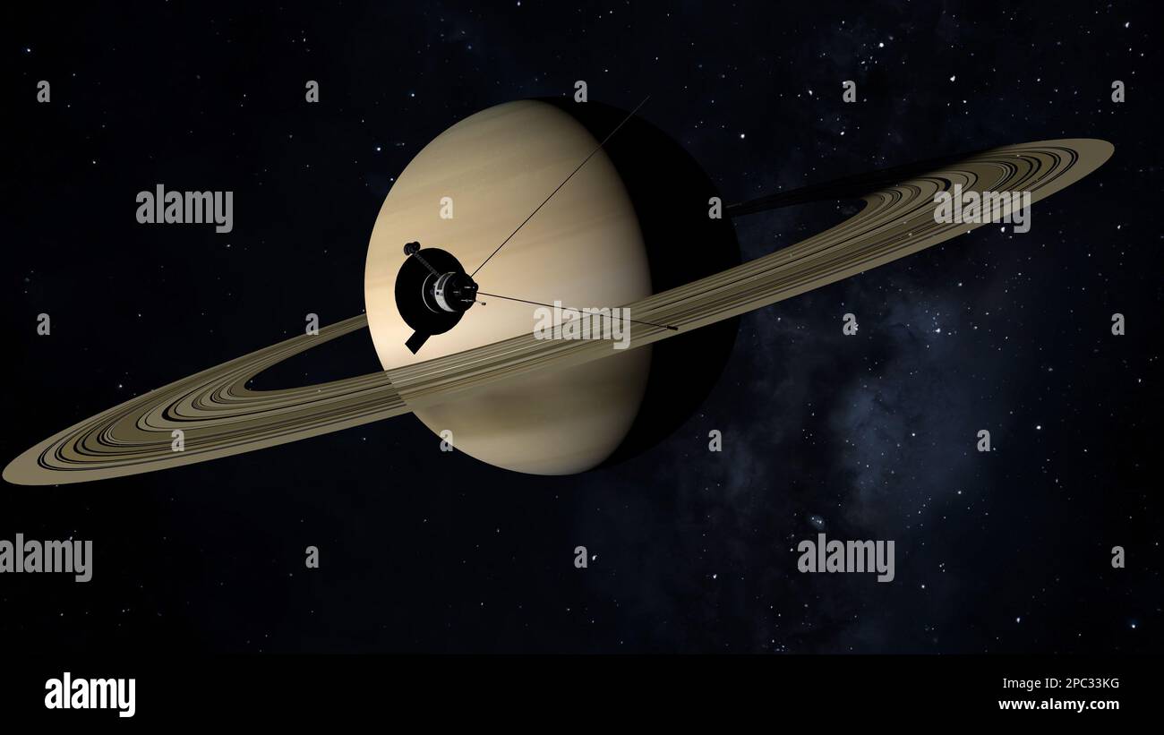 Impression of gas giant planet saturn -Fotos und -Bildmaterial in hoher ...