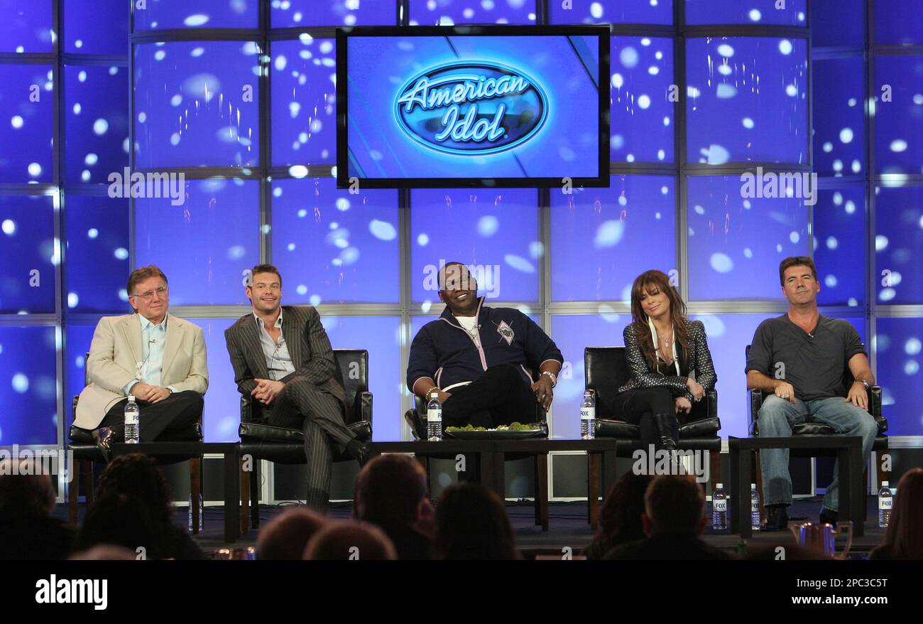 Ken Warwick, executive producer of "American Idol," Ryan Seacrest, the ...