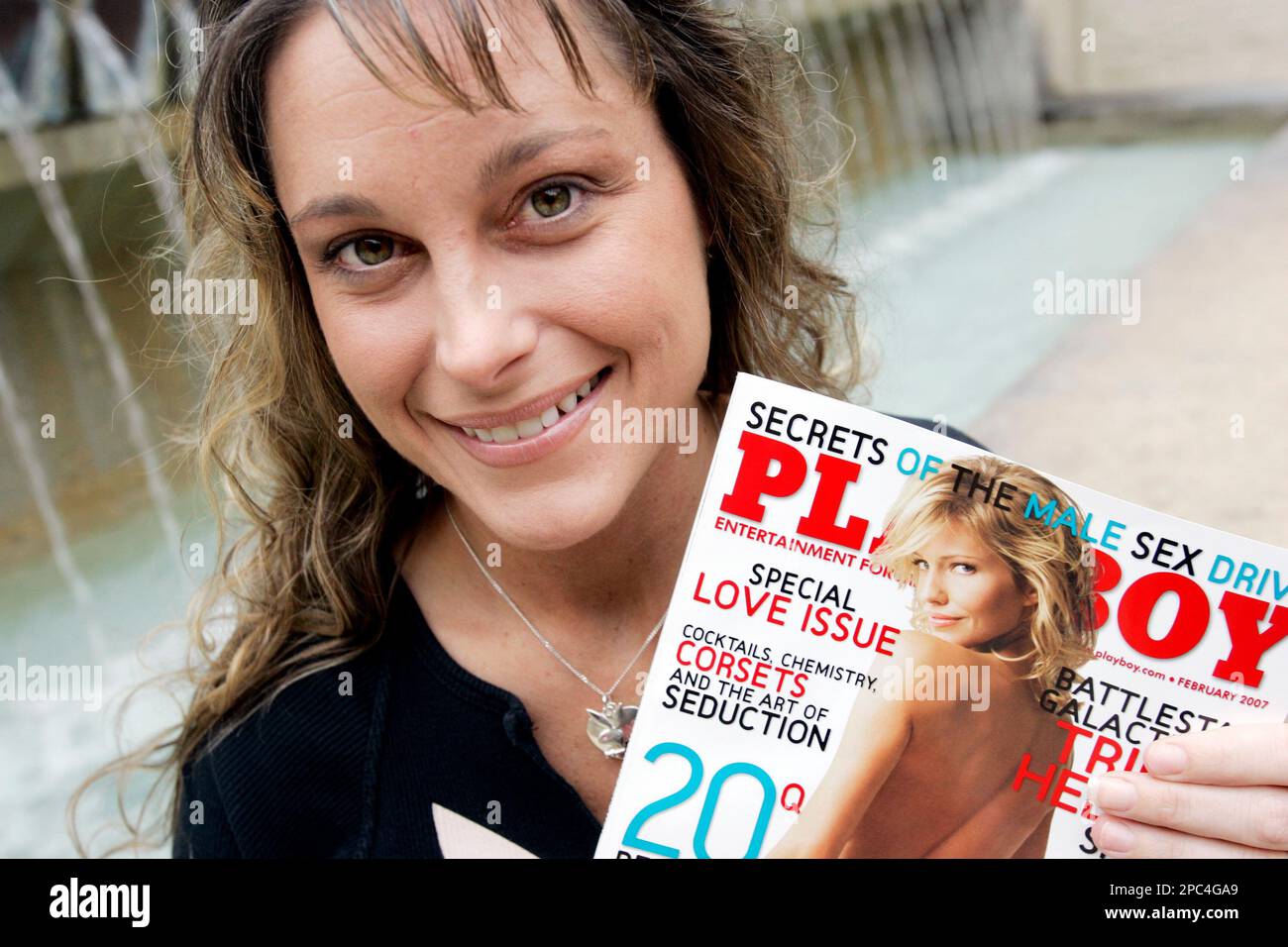 U.S. Air Force Staff Sgt. Michelle Manhart poses with the February ...