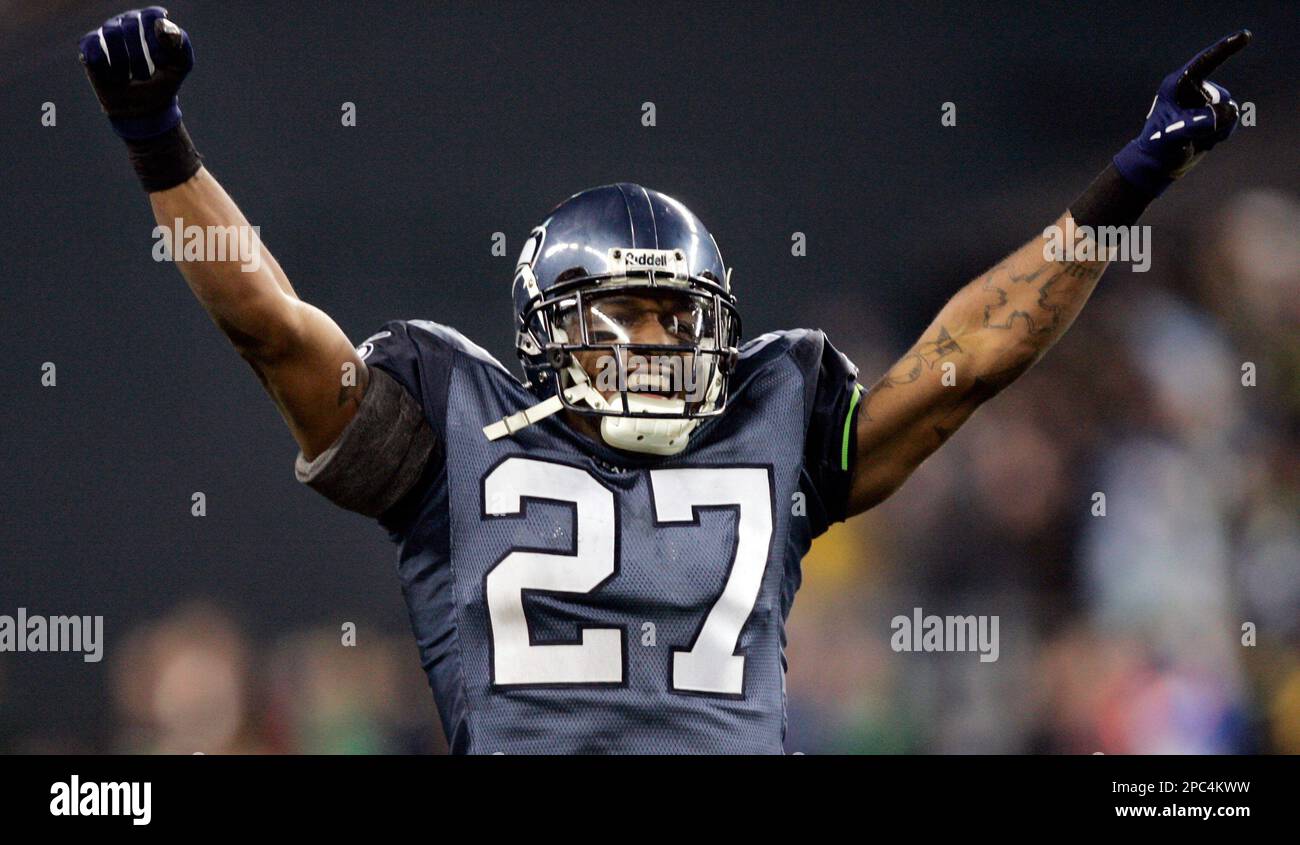 Seattle Seahawks' Jordan Babineaux celebrates after stopping Dallas ...