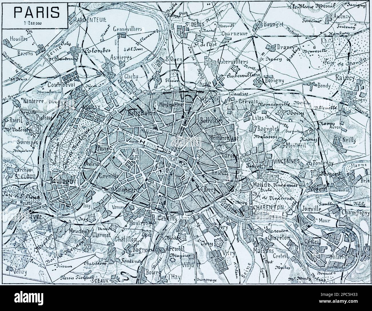 Stadtplan paris karte -Fotos und -Bildmaterial in hoher Auflösung – Alamy