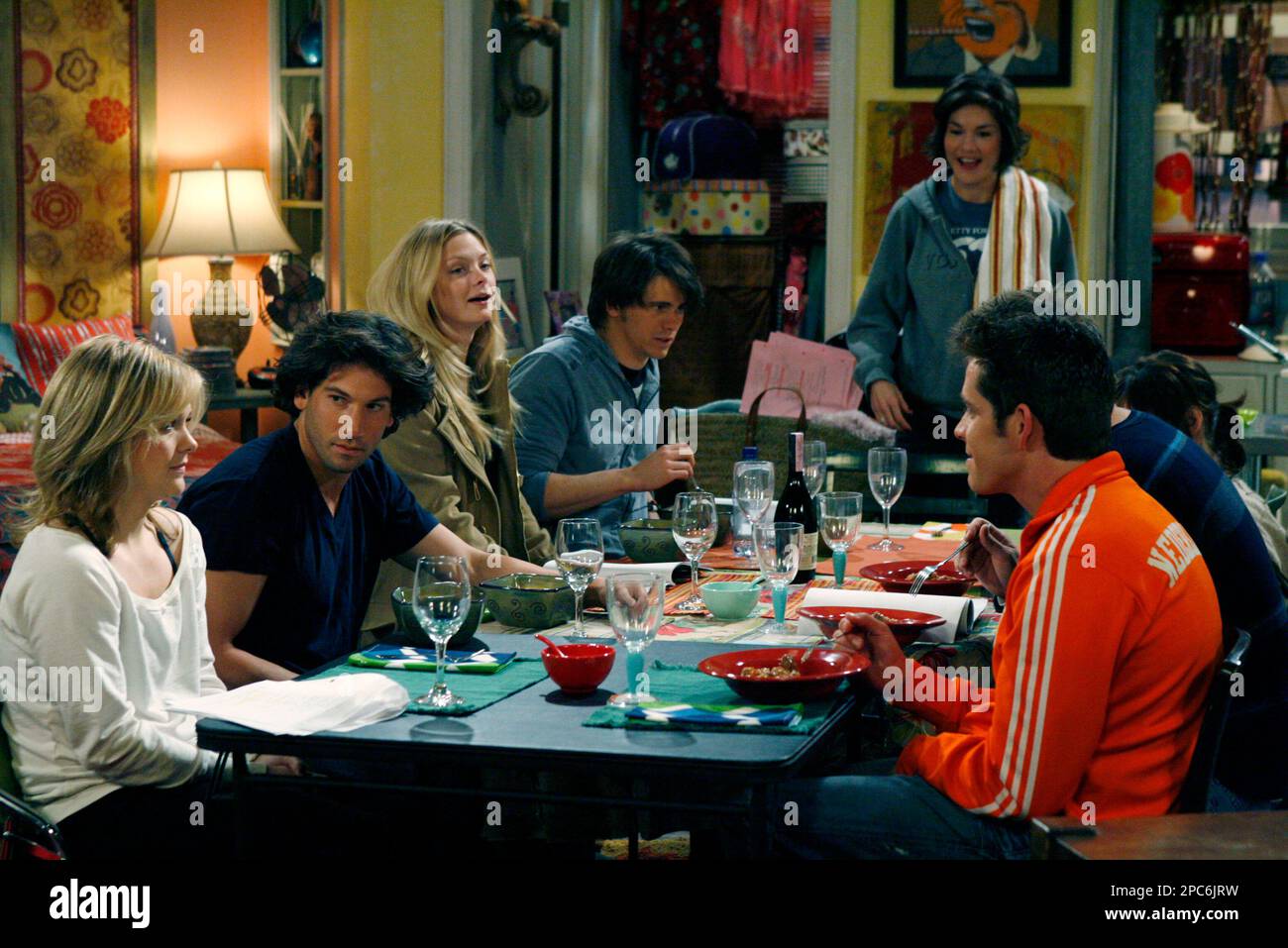 Actors Andrea Anders, left, Jon Bernthal, second from left, Jaime King ...