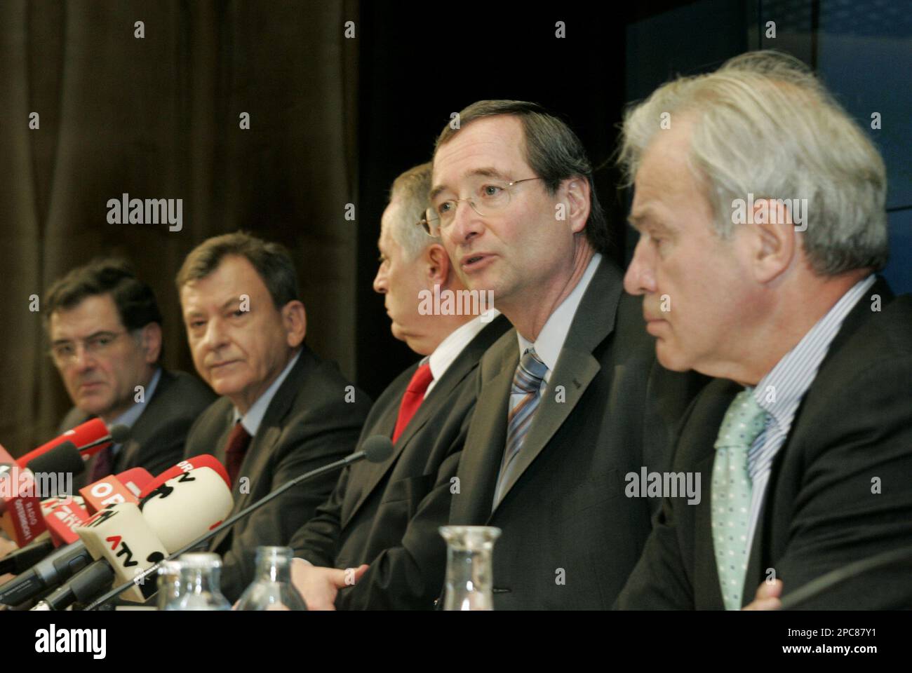 Die Praesidenten der Sozialpartner mit Rudolf Schwarzboeck von der ...
