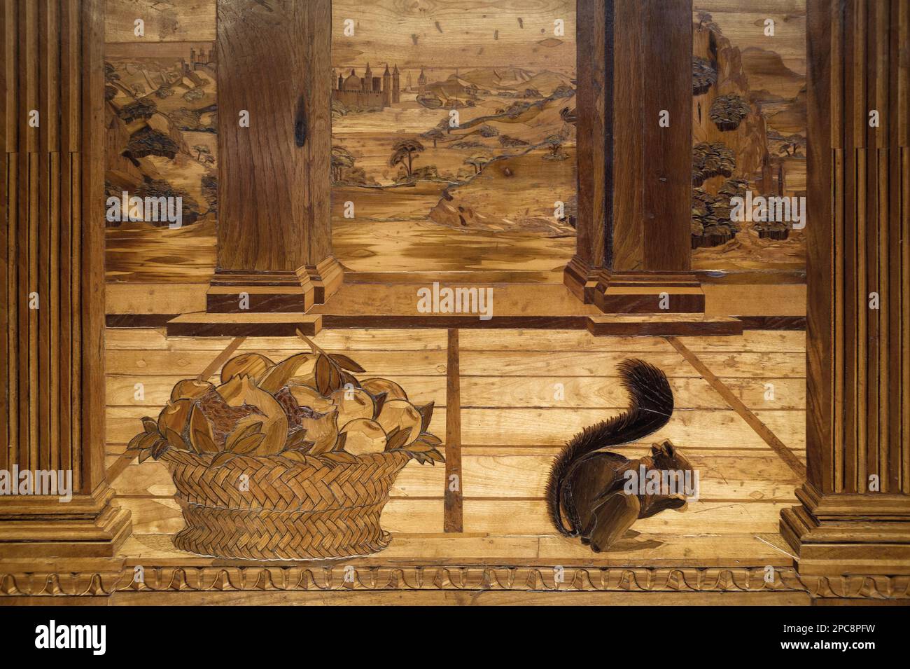 Urbino, Italien - 11. Januar 2023: Details des berühmten Studios von ...