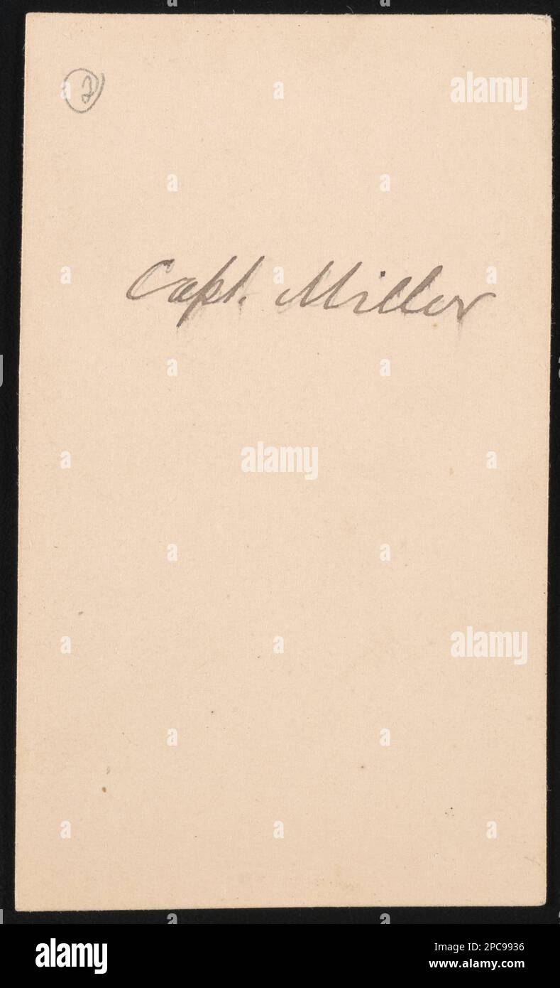 Major Albert F. Miller von Co K, 48. New Yorker Infanterie-Regiment in ...