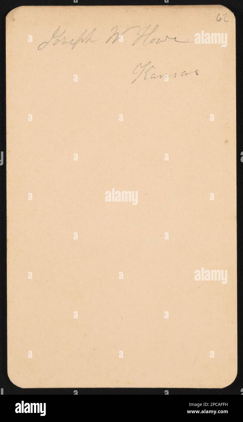 Joseph W. Howe, möglicherweise ein Mitarbeiter oder Patient im General ...