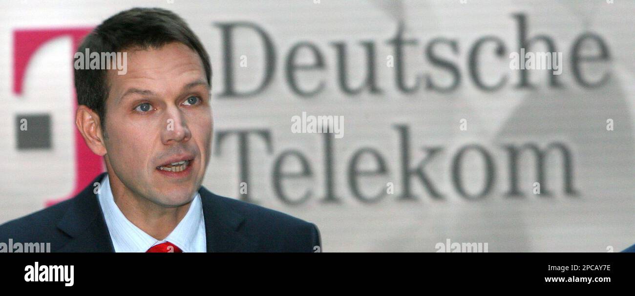 Der neue Vorstandsvorsitzende der Deutschen Telekom AG Rene Obermann ...