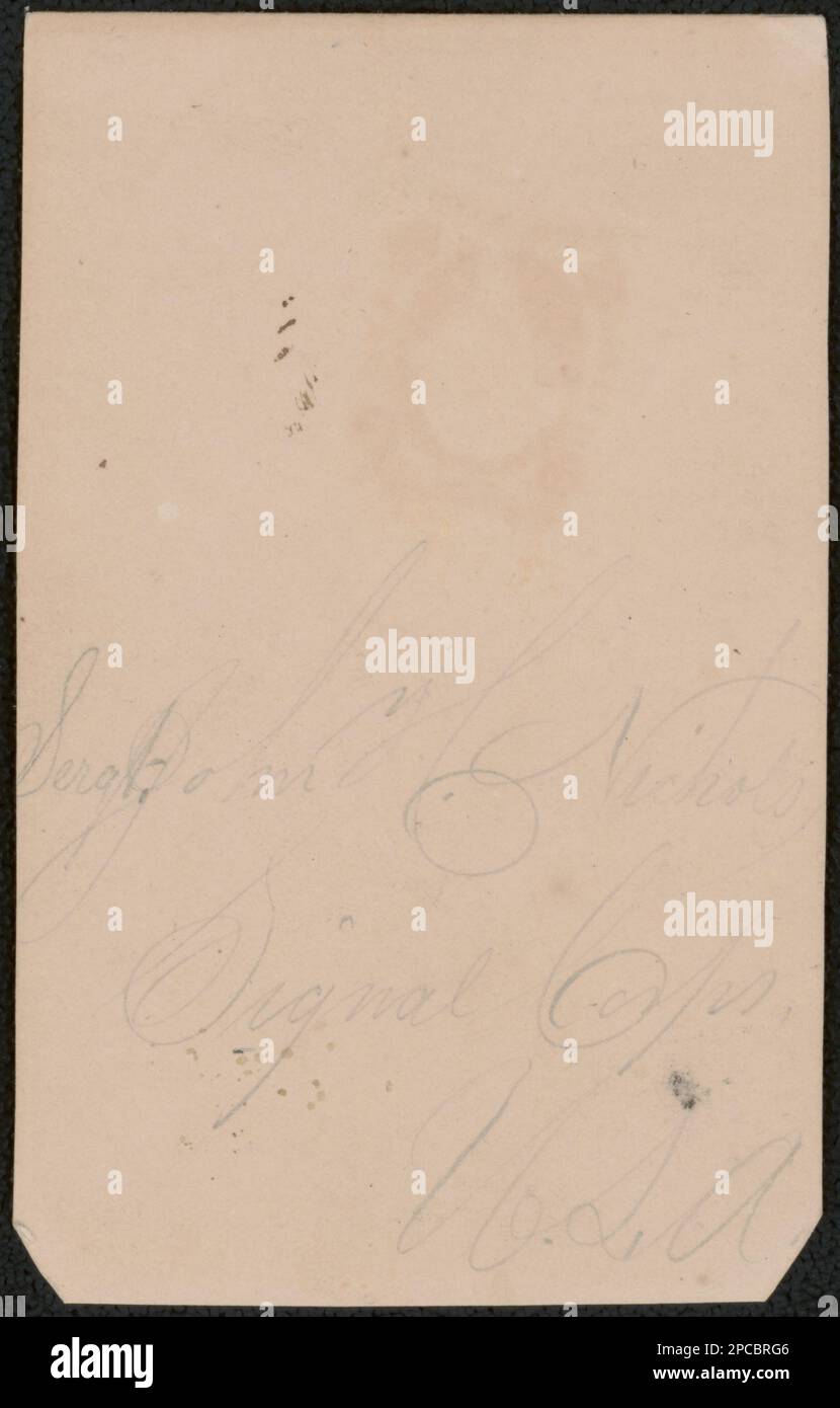 Sergeant John Hay Nichols von Co D, 43. Massachusetts Infanterie ...