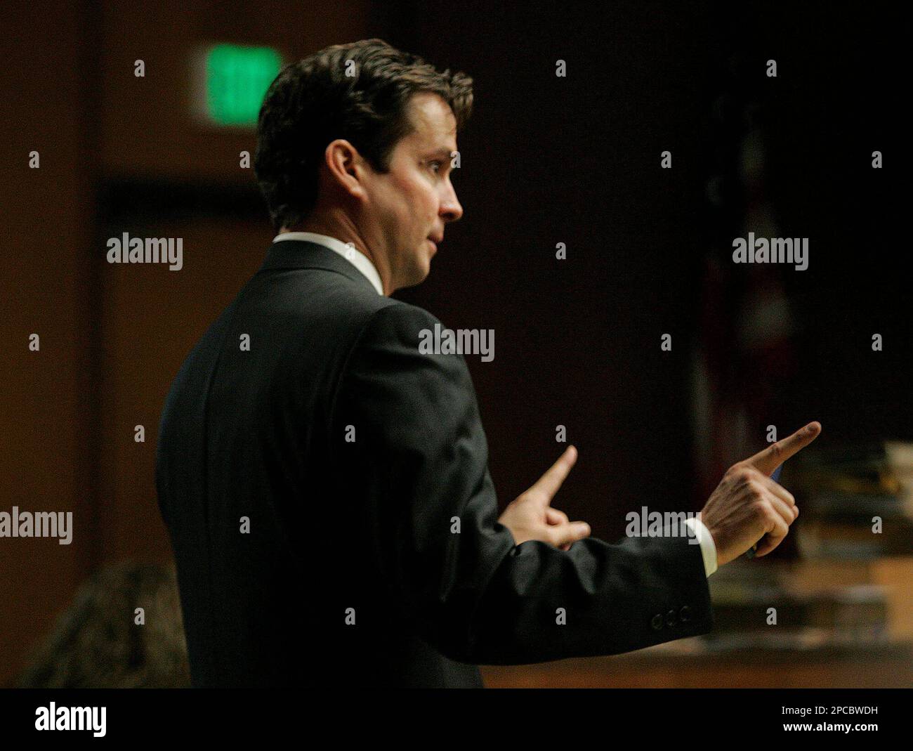 Deputy District Attorney Alan Jackson delivers the prosecution's ...