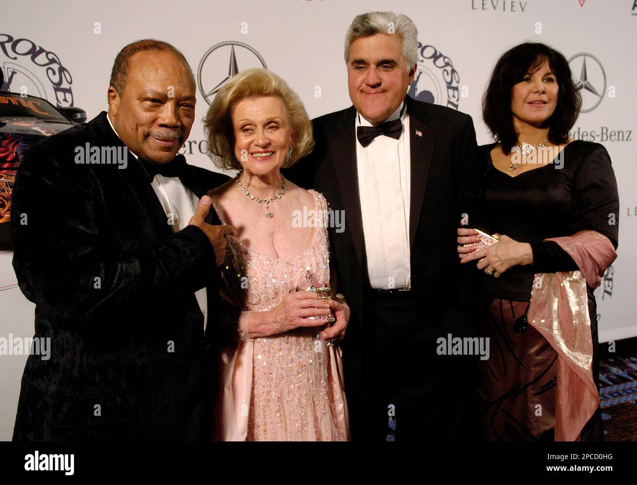 Music legend Quincy Jones, far left, Carousel of Hope co-founder ...