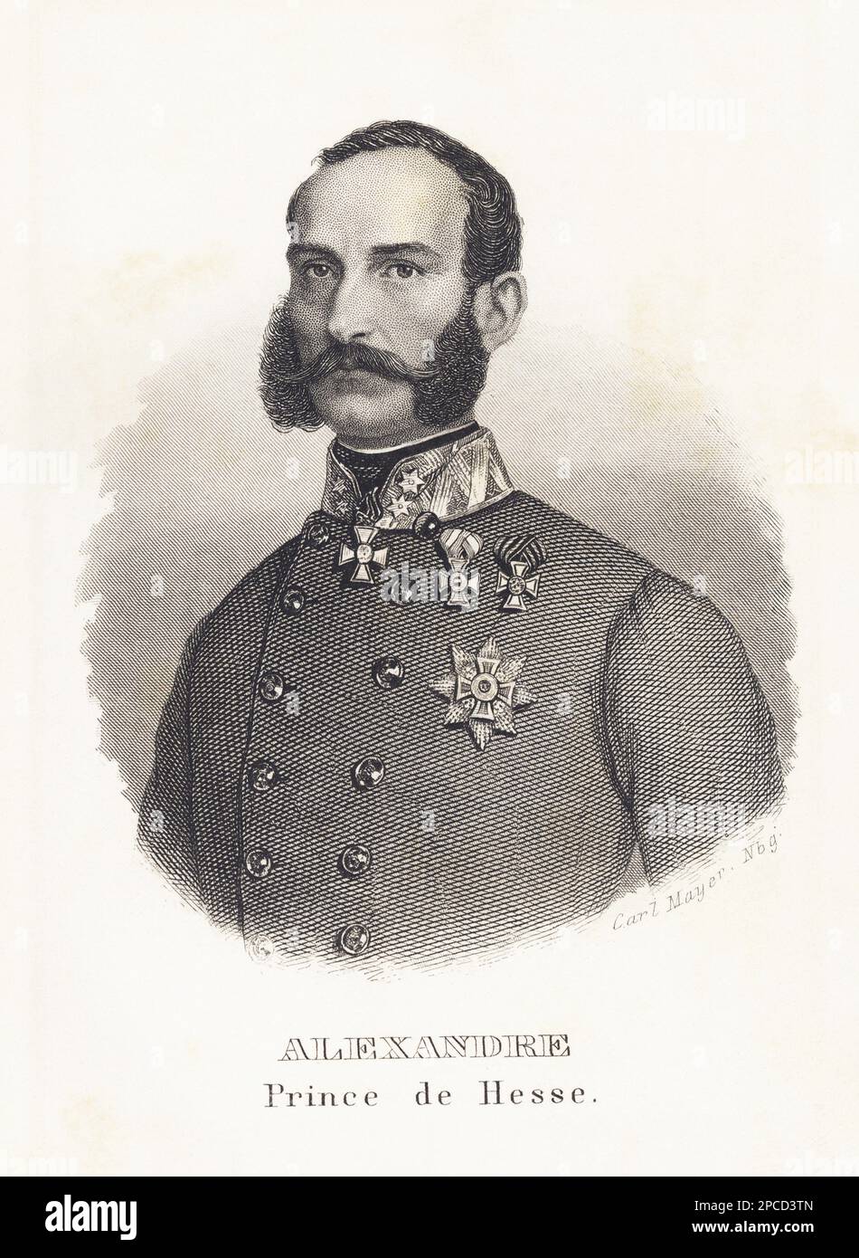 1861 : der deutsche Prinz ALEXANDER von HESSEN von Rhein GBC ...