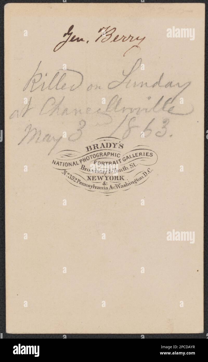 Generalmajor Hiram Gregory Berry vom 4. Maine Infanterie Regiment und ...