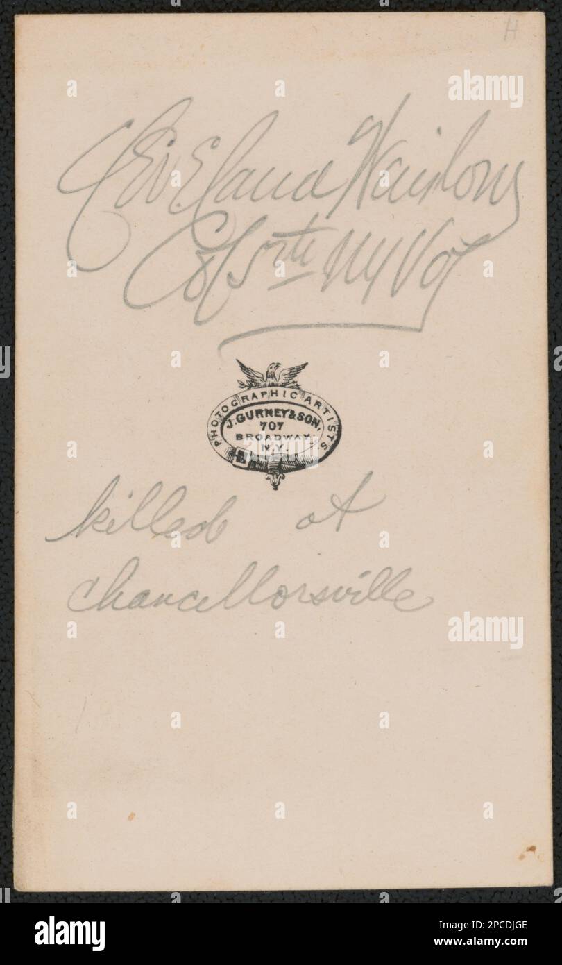 Colonel Cleveland Winslow von Co K, 5. New York Infanterie Regiment und ...