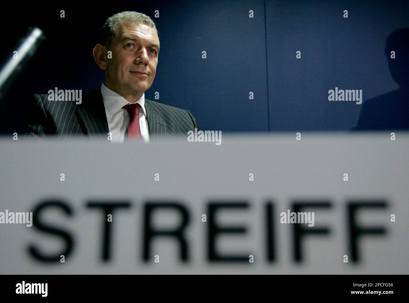 ** FILE ** Airbus CEO Christian Streiff is seen during an Airbus news ...