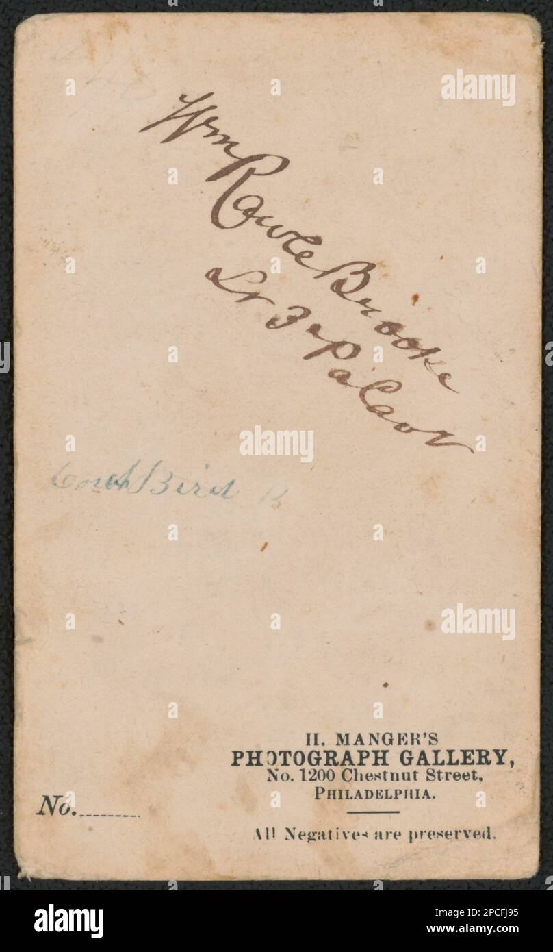 Oberstleutnant William Rawle Brooke von Co B, Co C und Co D, 3 ...