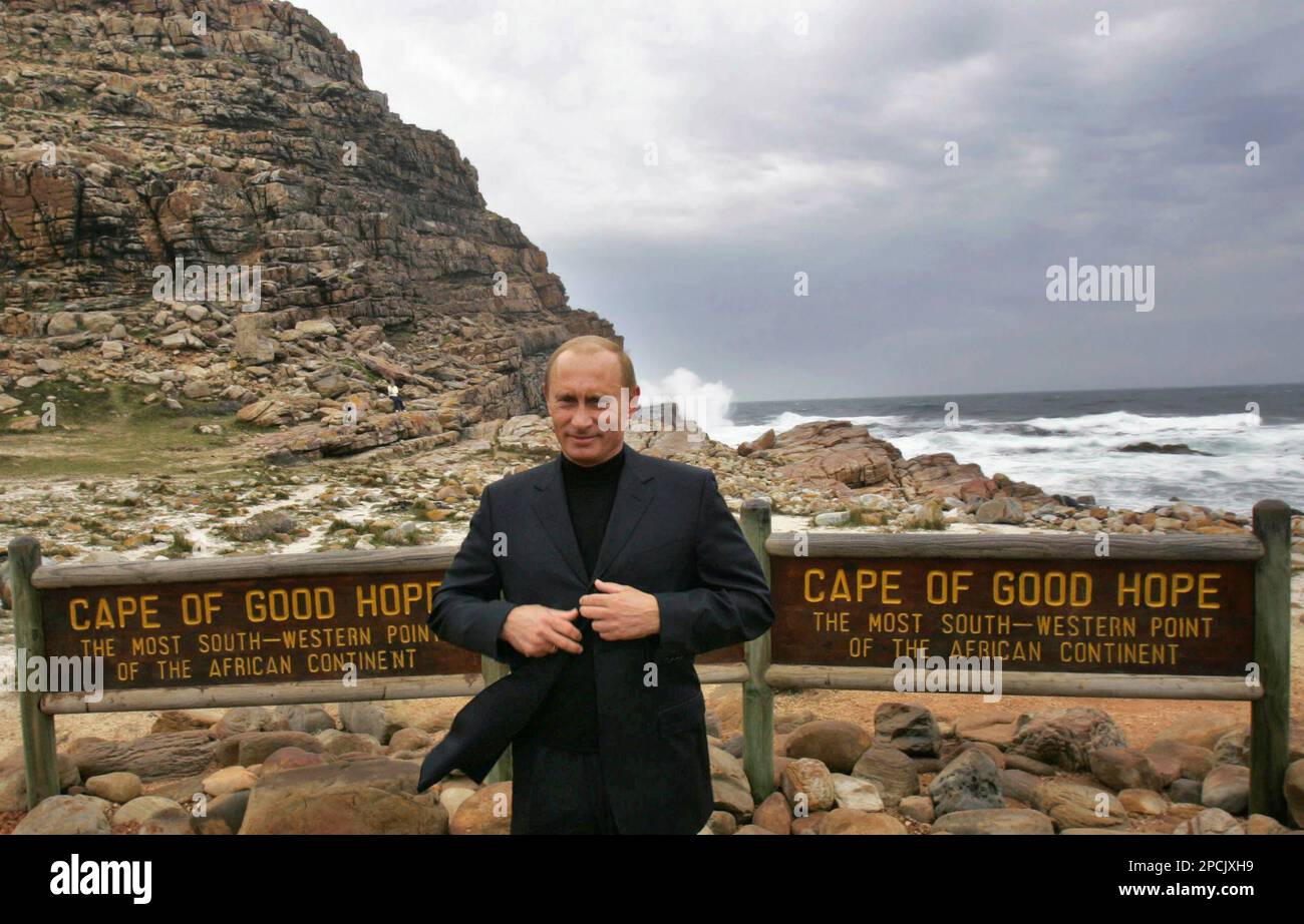 Russian President Vladimir Putin poses for photographs at Cape of Good ...