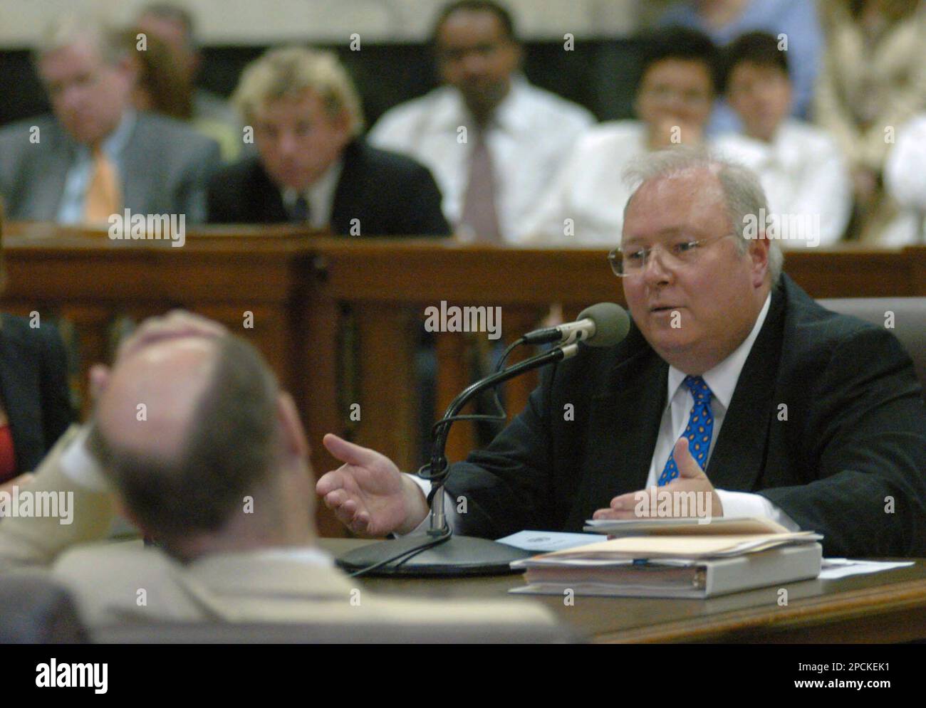 Sen. Hob Bryan, D-Amory, left, listens to comments from State Health ...