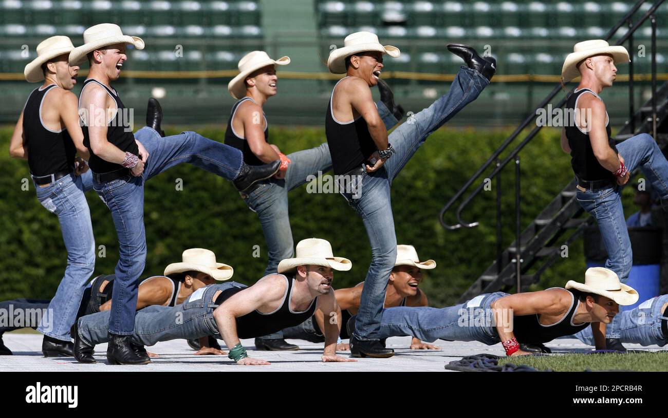 The DC Cowboys perform during the closing ceremony of the Gay Games VII ...