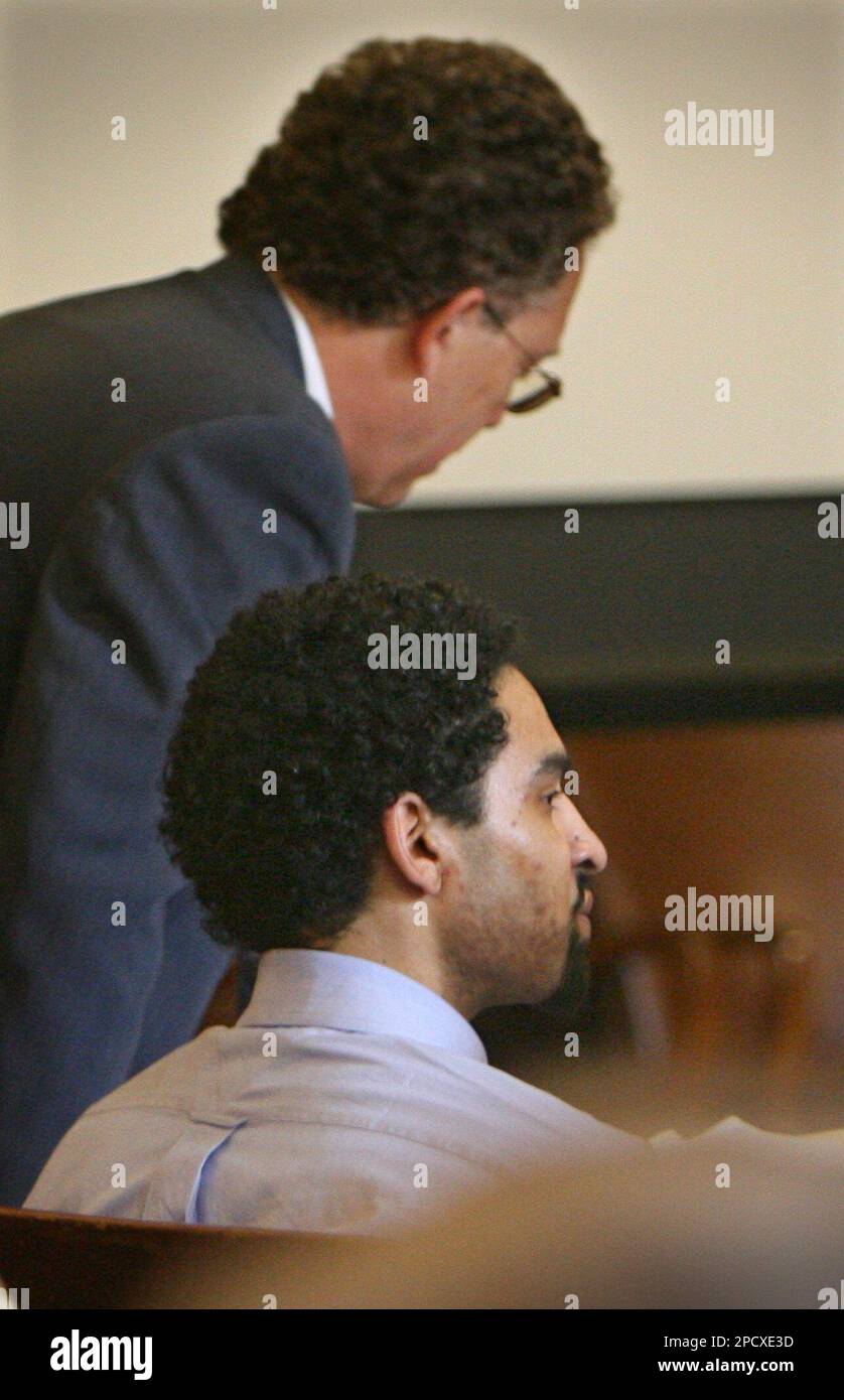 Defendant Esteban Carpio sits in court next to his attorney, Robert L ...