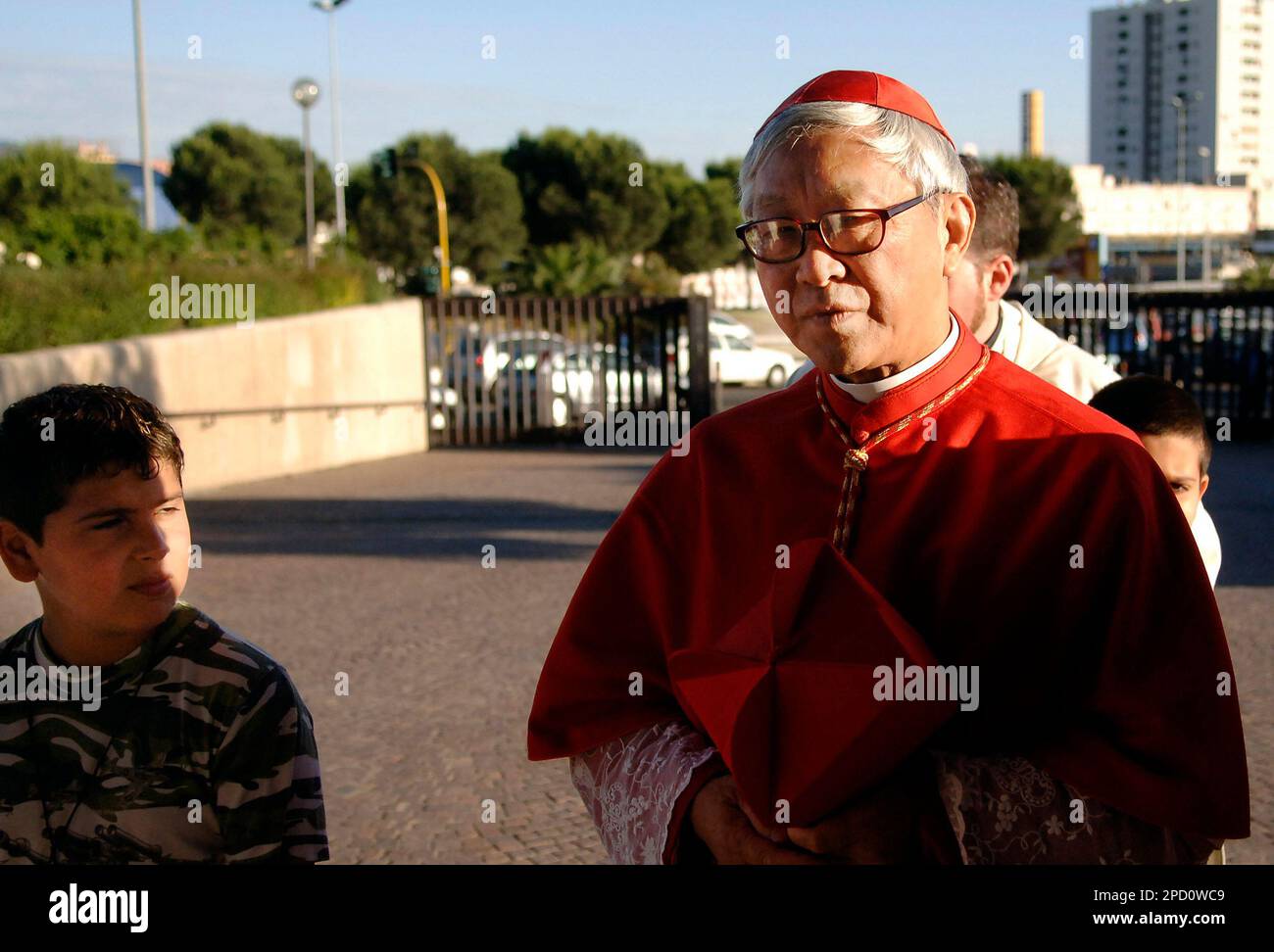 Chinese Cardinal Joseph Zen Ze-Kiun, Bishop of Hong Kong, arrives for a ...
