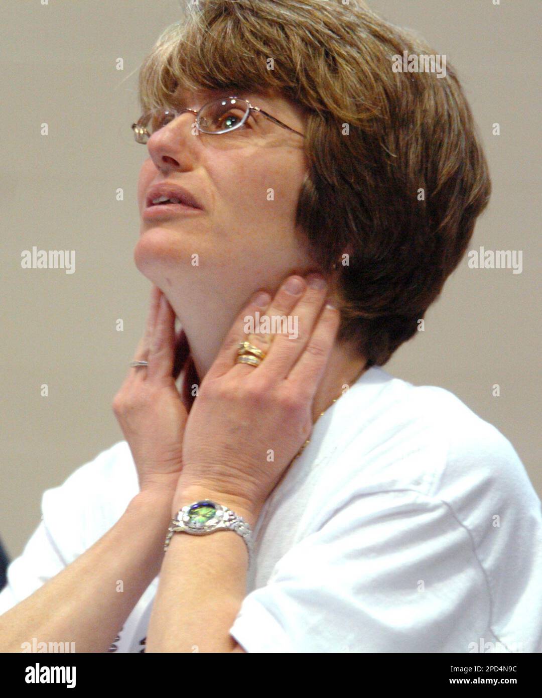 Peggy Cohen, daughter of deceased Sago Mine worker Fred Ware, expresses ...