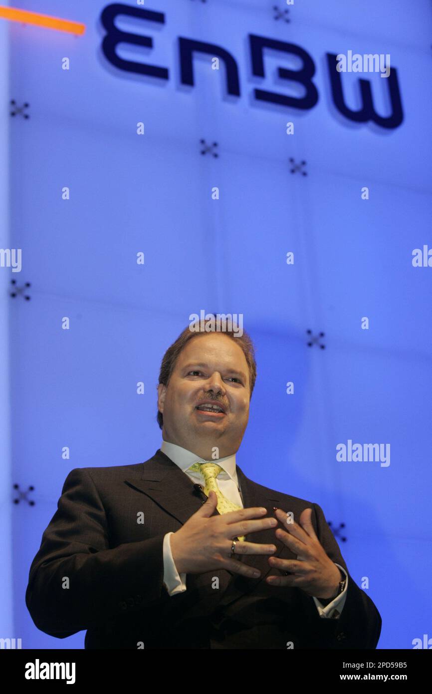 Utz Claassen, Vorstandsvorsitzender des Energiekonzerns EnBW ...