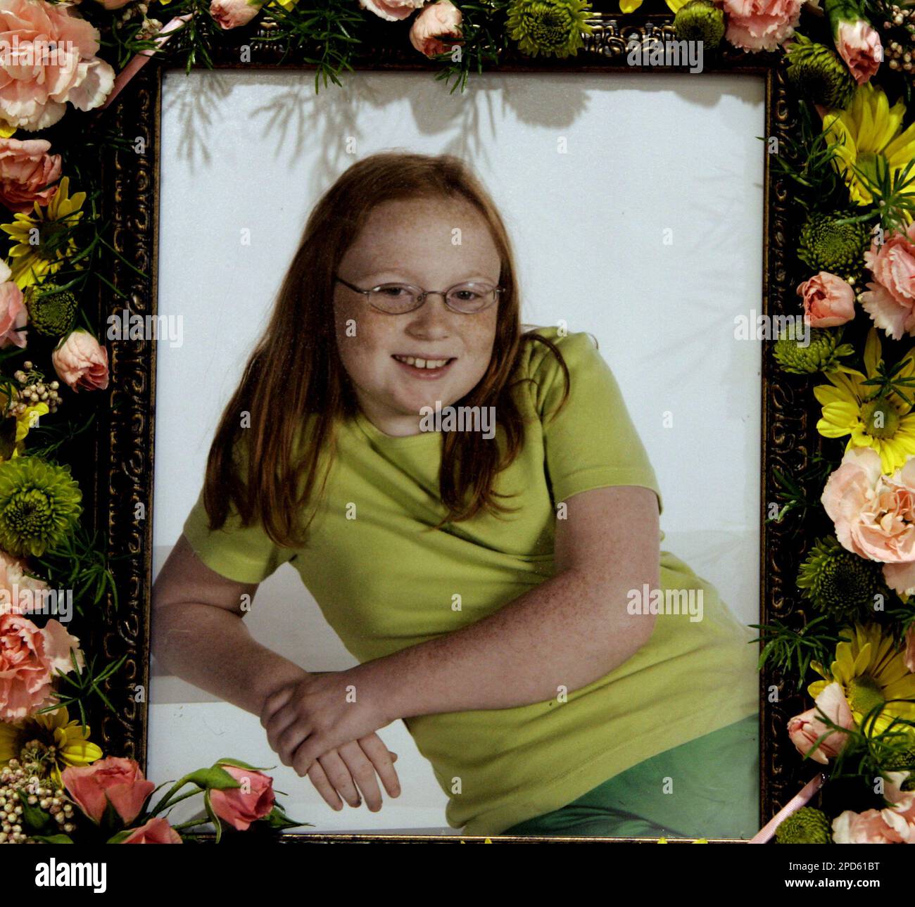 A photo of 10-year-old murder victim Jamie Rose Bolin sits on top of ...