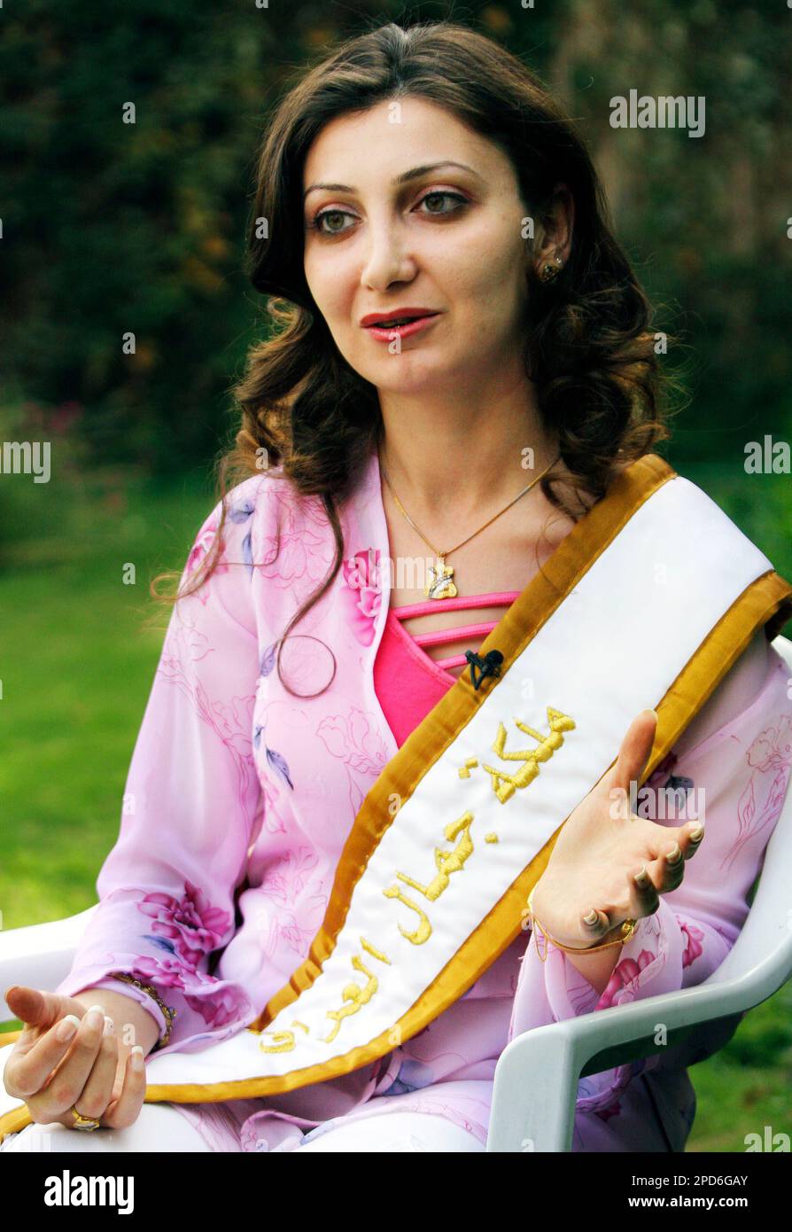 Silva Shahakian, who has become the new Miss Iraq after a beauty ...