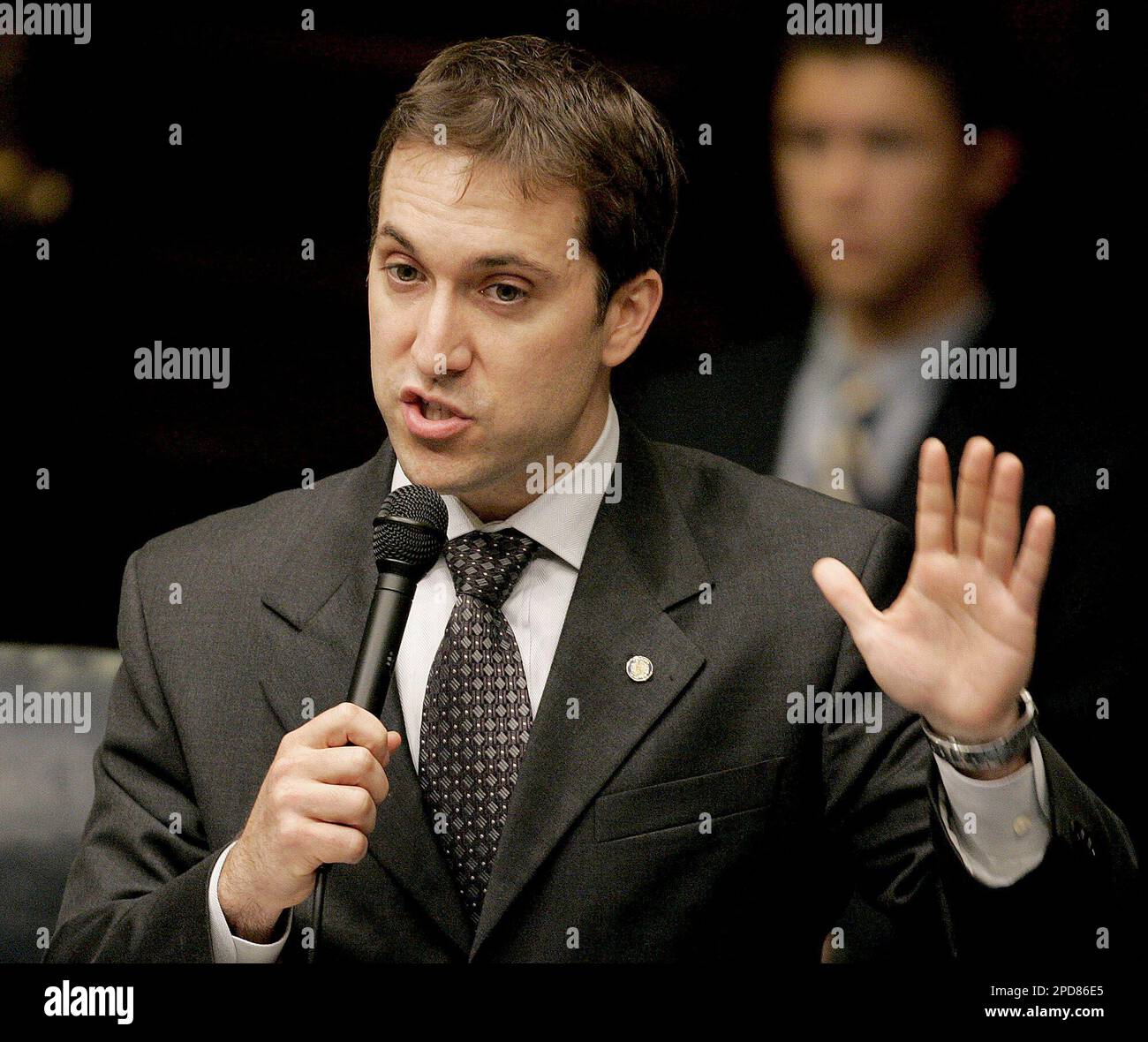 Sen. Dave Aronberg, D-West Palm Beach, explains his amendment to a ...