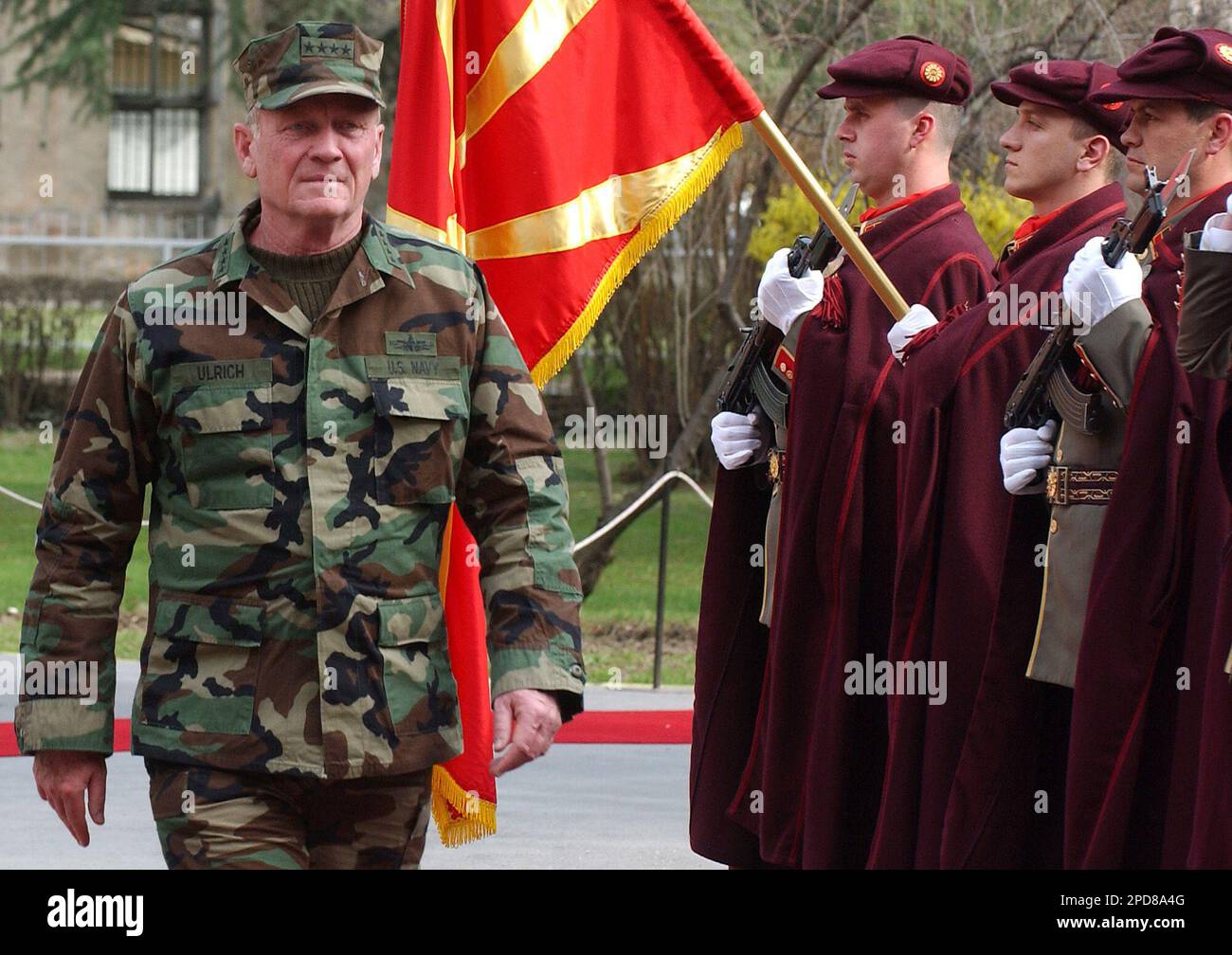 Commander of the U.S. Naval Forces in Europe, Admiral Henry G Ulrich ...