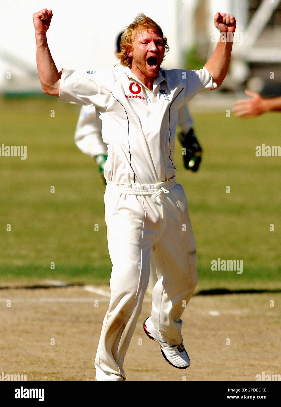 England A off-spinner Gareth Batty celebrates the wicket of West Indies ...