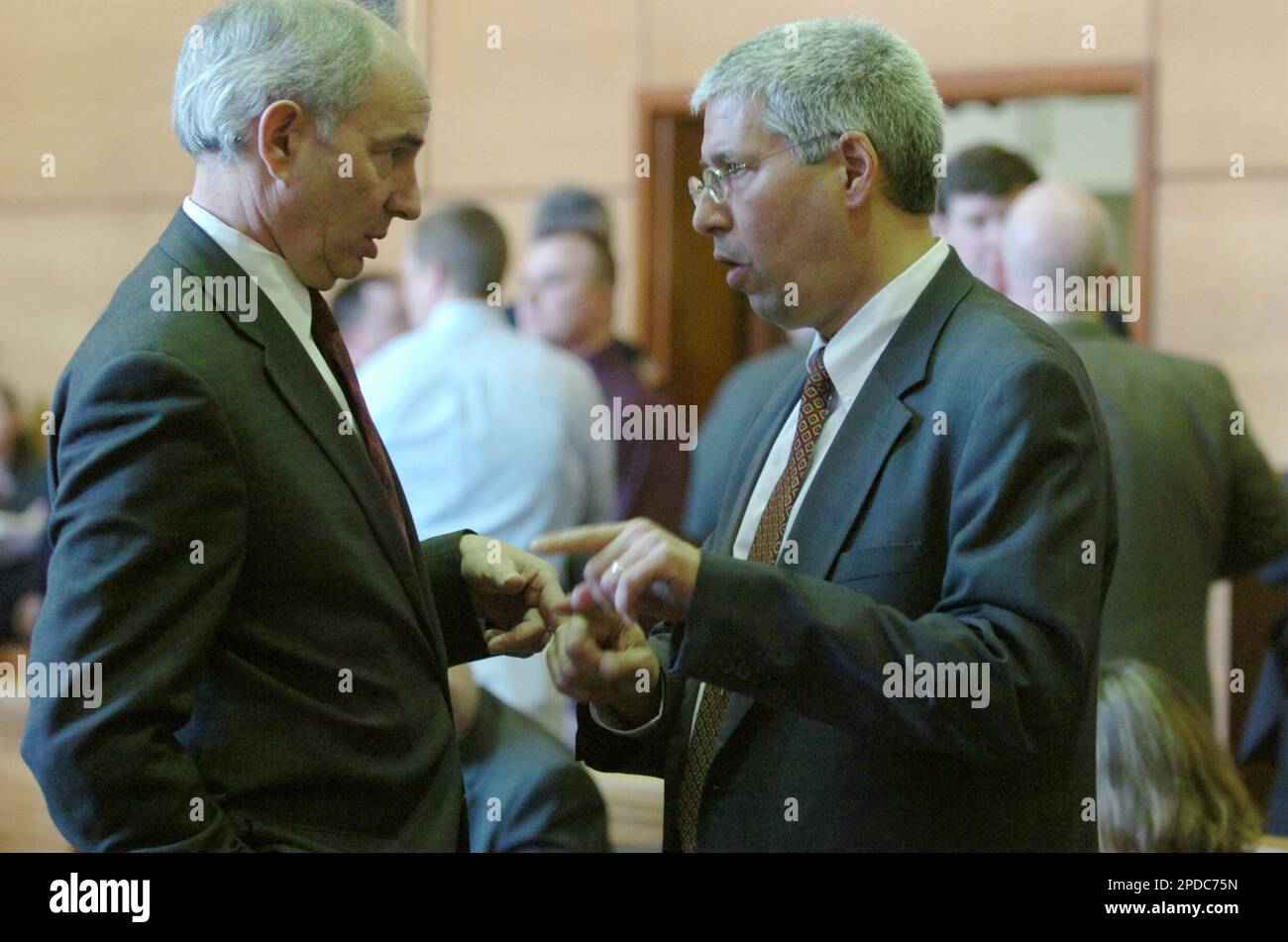 Neil Entwistle's defense attorney Elliot Weinstein, left, and Assistant ...