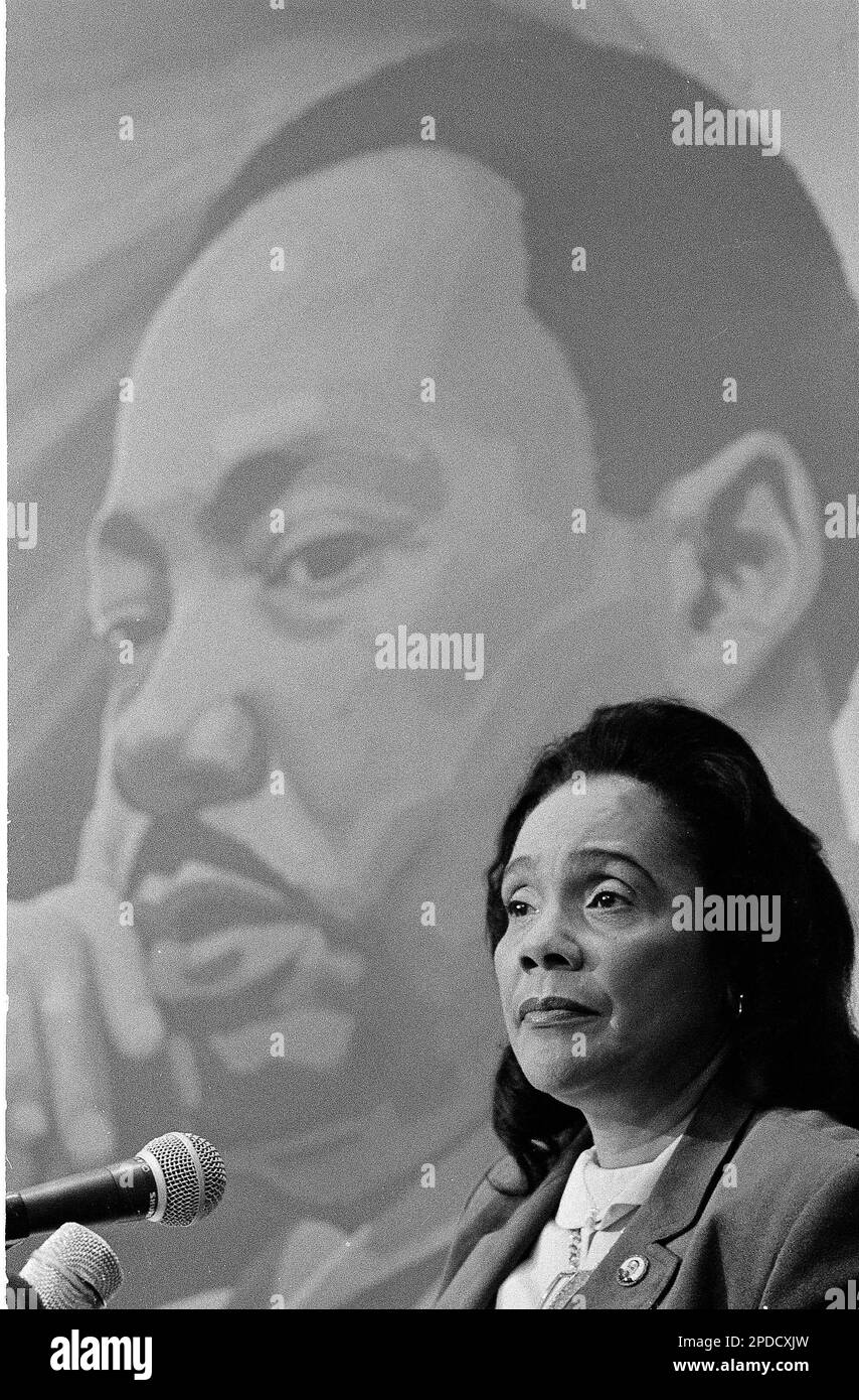 **FILE** Coretta Scott King, widow of the Rev. Martin Luther King, Jr ...