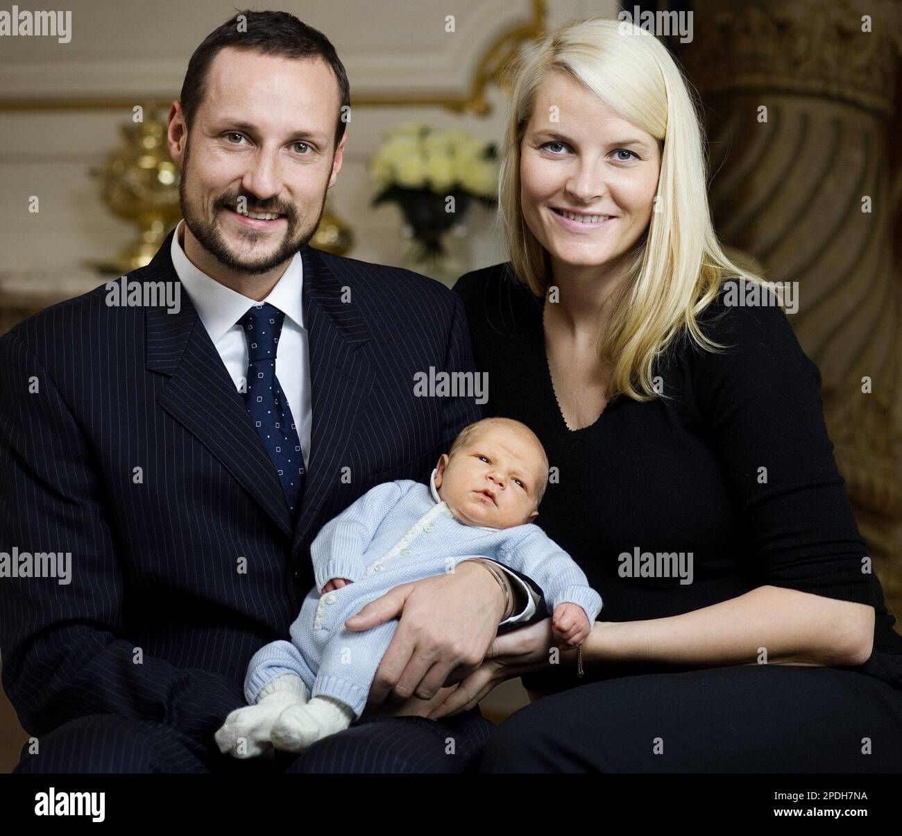 In this photo released by the family of Norway's Crown Prince Haakon ...