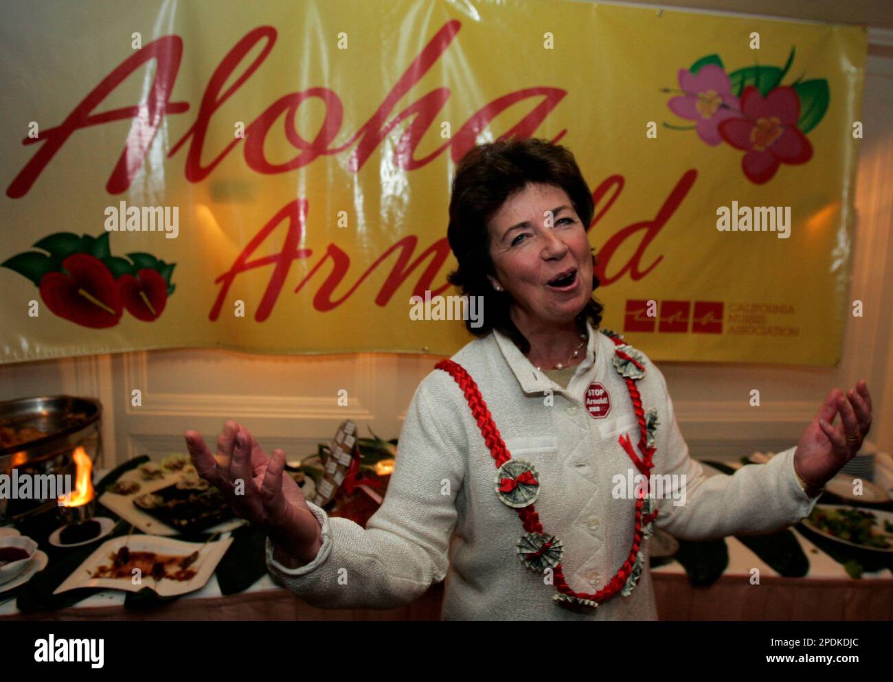 California Nurses Association Director Rose Ann DeMoro talks ot the ...