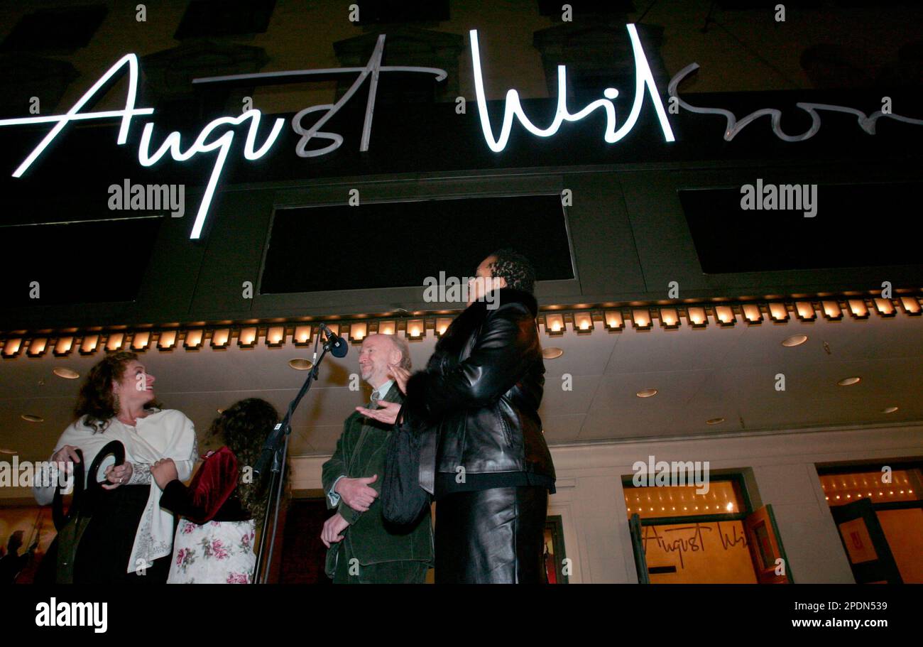Constanza Romero, left, wife of August Wilson, Azula Carmen Wilson ...