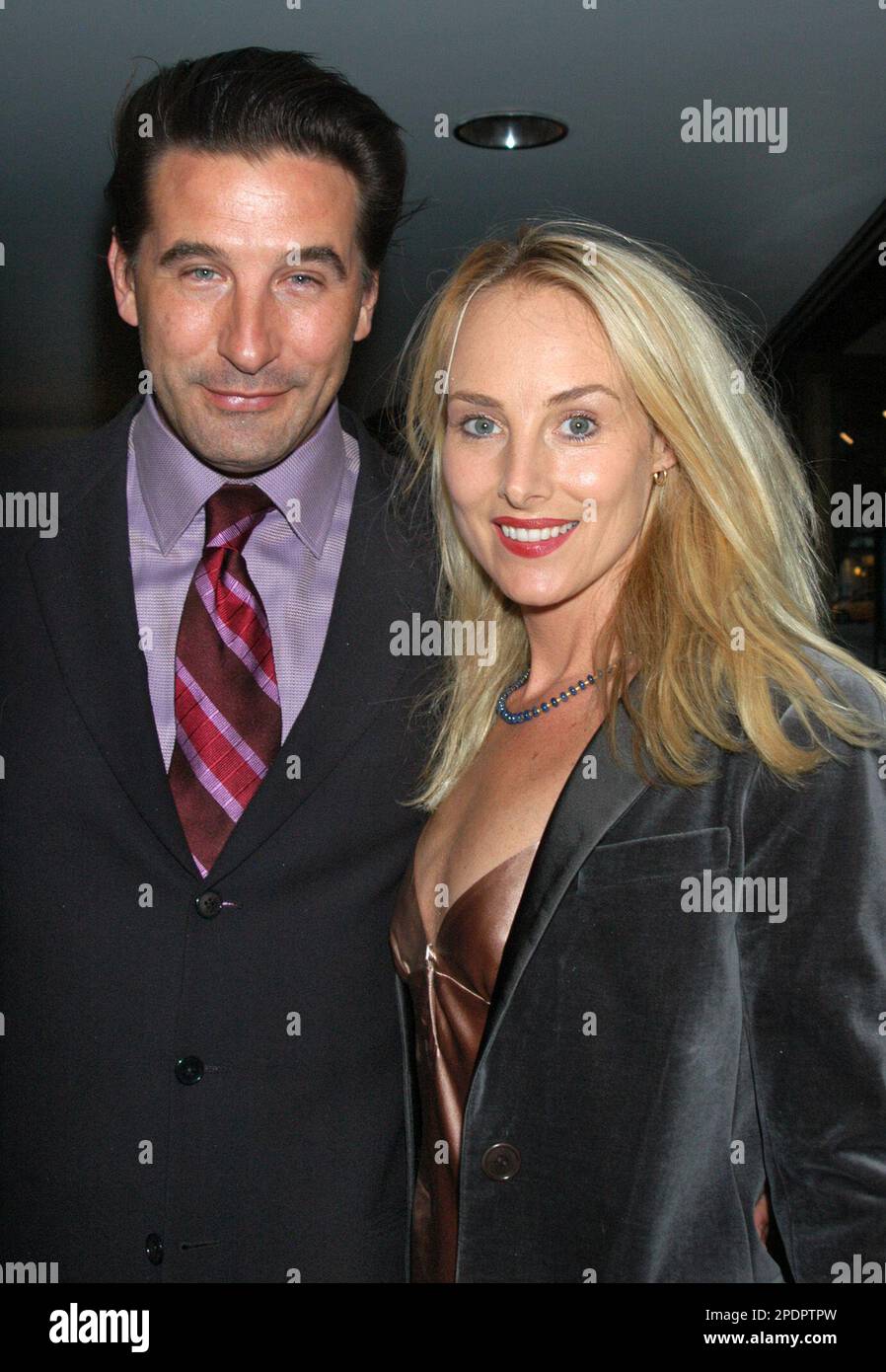 Actor William Baldwin and wife Chynna Phillips arrive at Lincoln Center ...