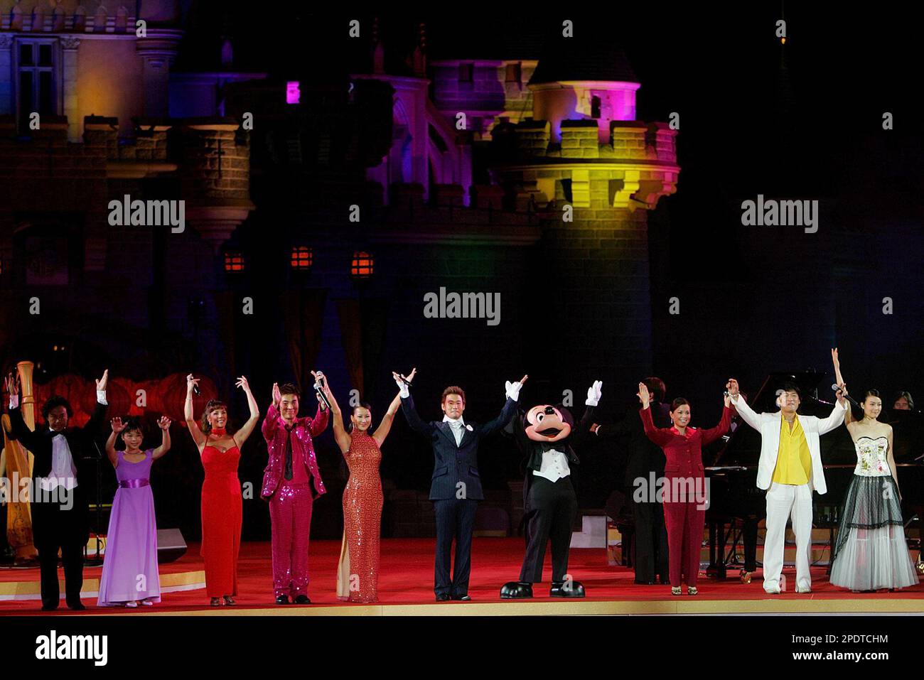 Hong Kong singer Joey Yung, from right, Emil Chau, U.S. singer-actress ...