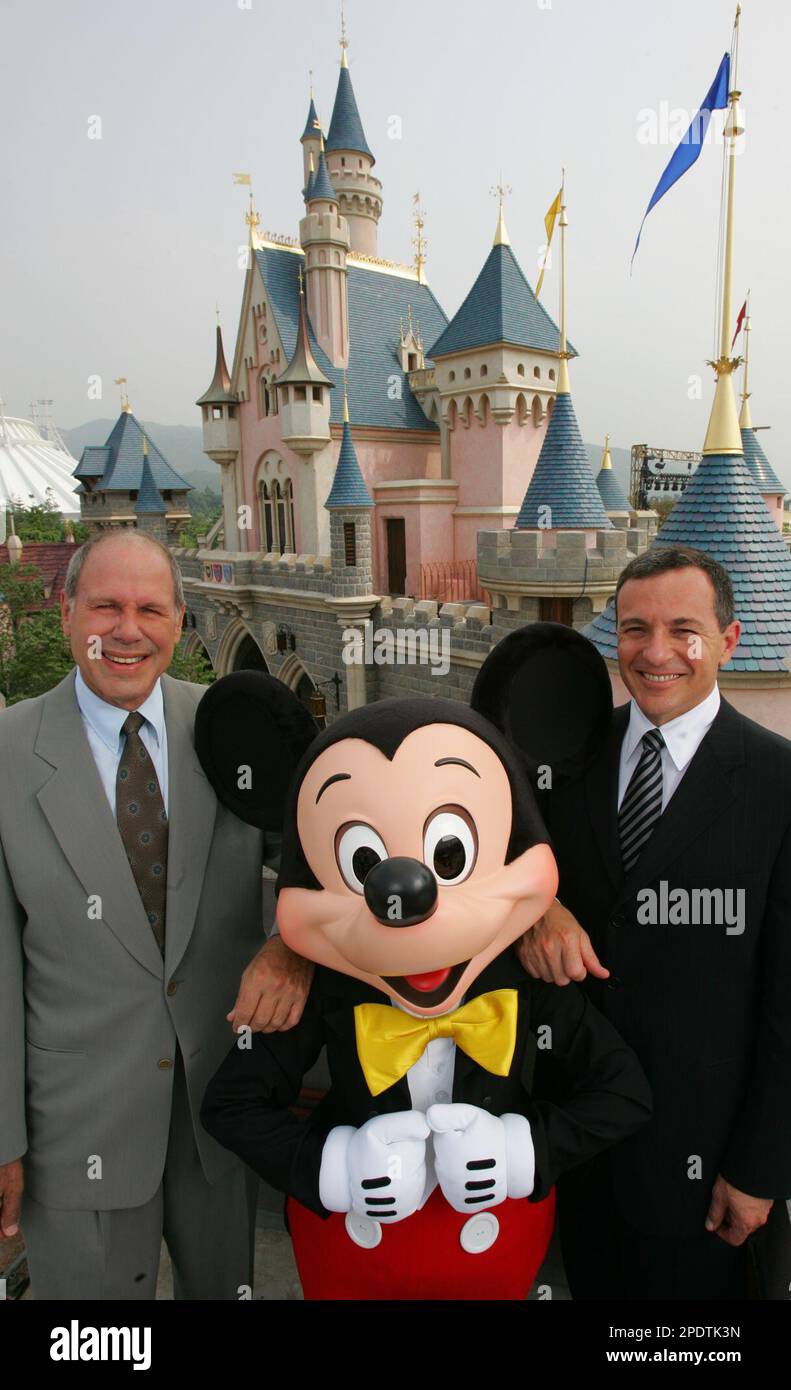 Michael Eisner, left, Disney Chairman and CEO of the Walt Disney ...