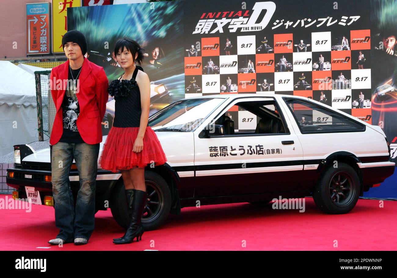 Taiwanese pop star Jay Chou, left, and Anne Suzuki of Japan, a co-star ...