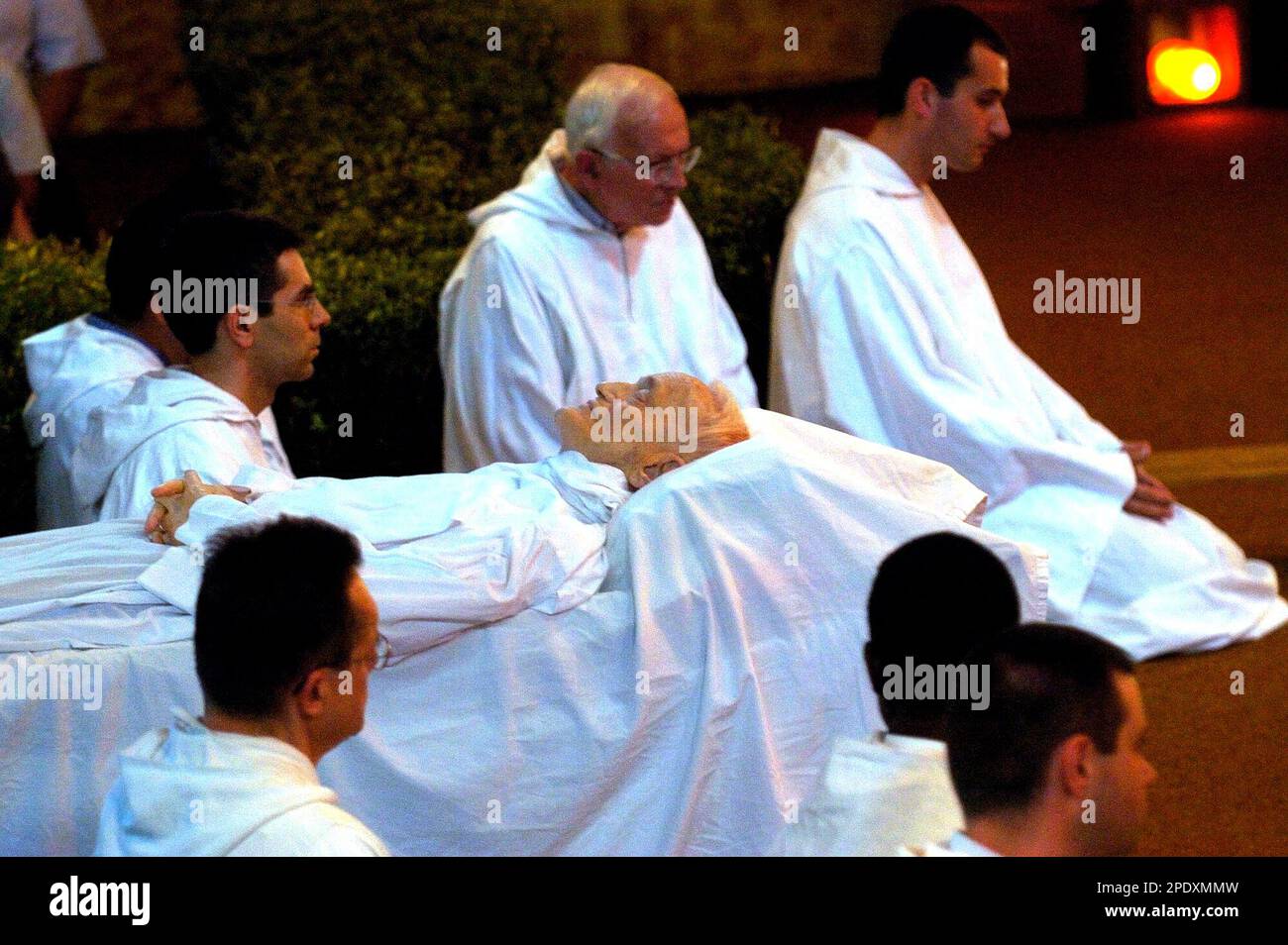 The body of Brother Roger who was murdered by a Romanian woman on ...