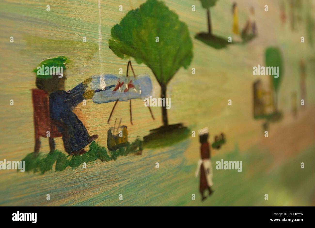 A June 15, 2005, photo shows a detail of Louisiana folk artist ...