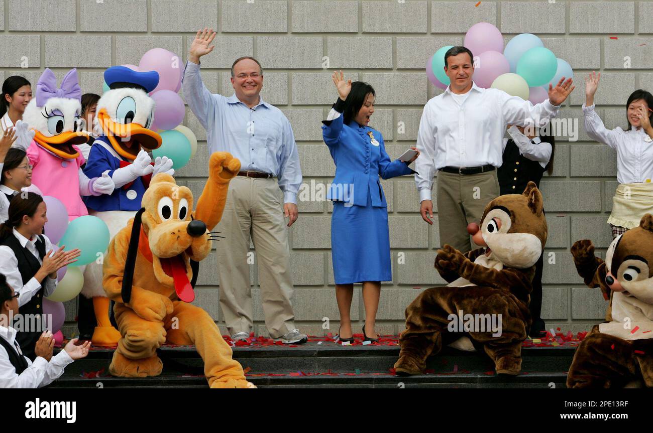 From left: Jay Rasulo, president of Walt Disney Parks and Resorts, Hong ...