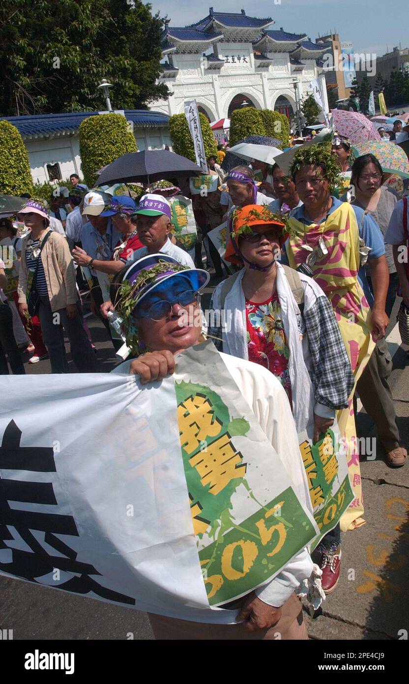Protesters march during a rally to celebrate World Environment Day ...