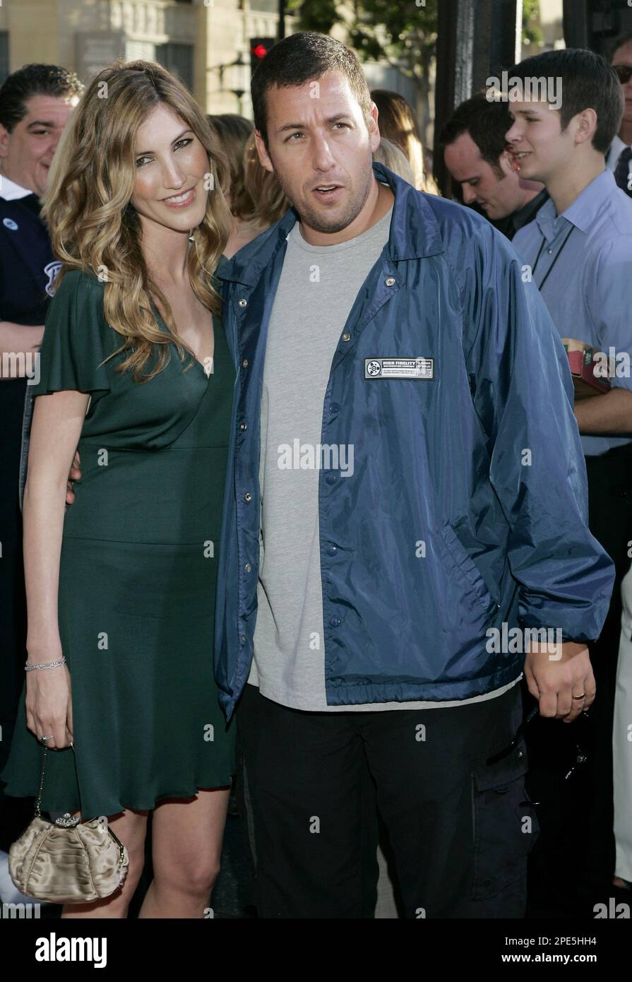 Actor Adam Sandler, right, who stars in the movie "The Longest Yard ...