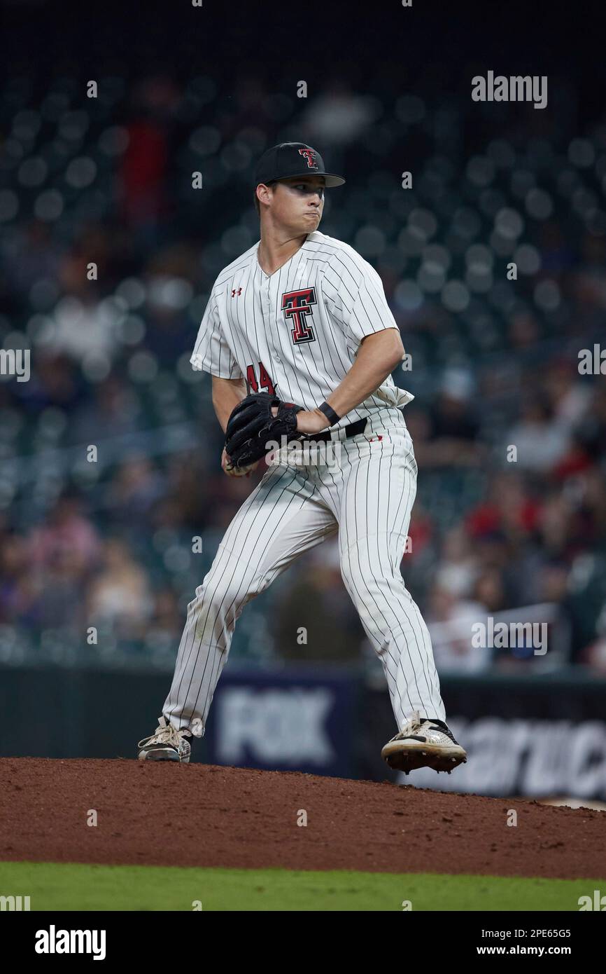 Texas Tech Red Raiders relief pitcher Brandon Beckel (44) in action ...