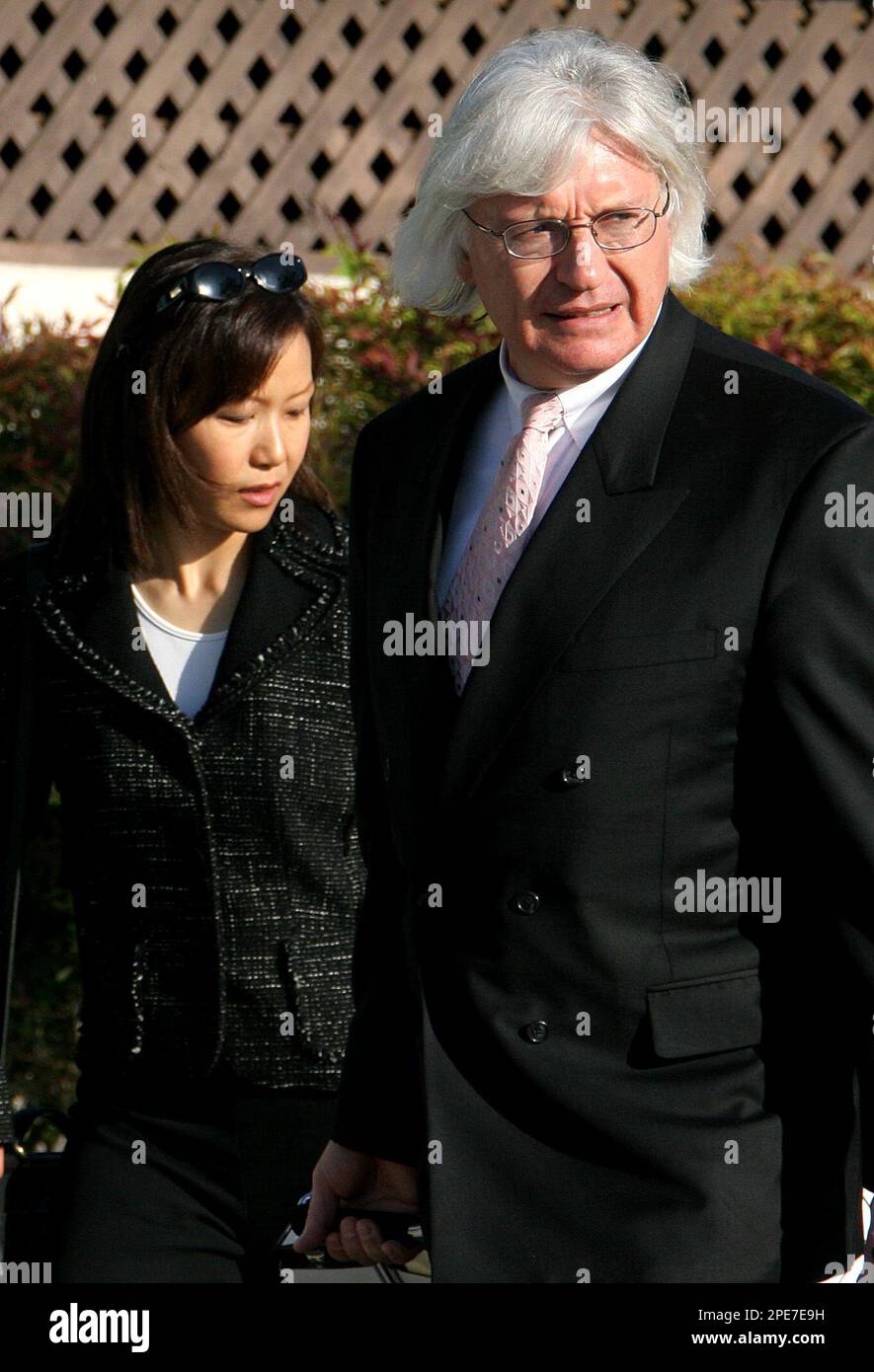 Michael Jackson's lead defense attorney, Thomas Mesereau, along with ...